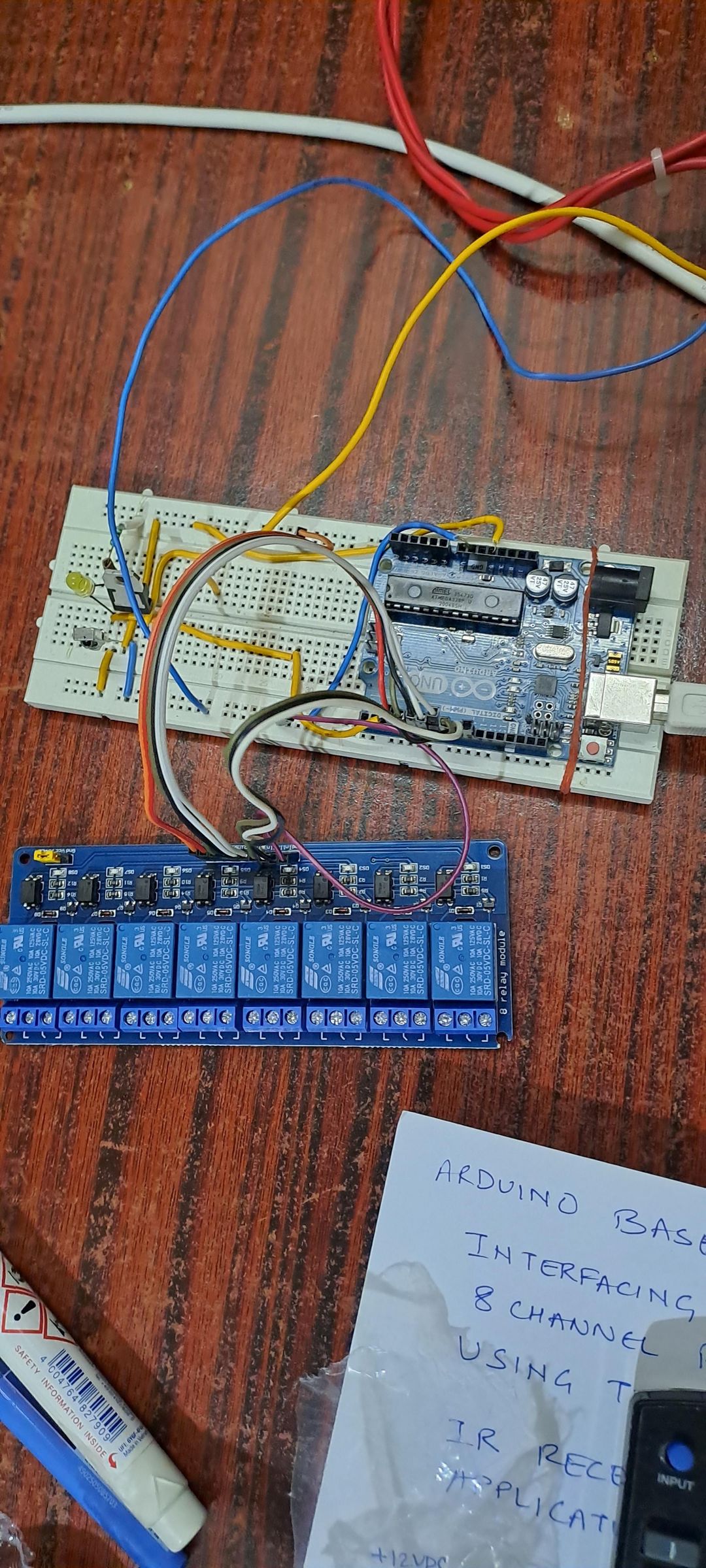 Controlling Arduino Uno and 8 Channel Relay Board Using TV Remote and ...