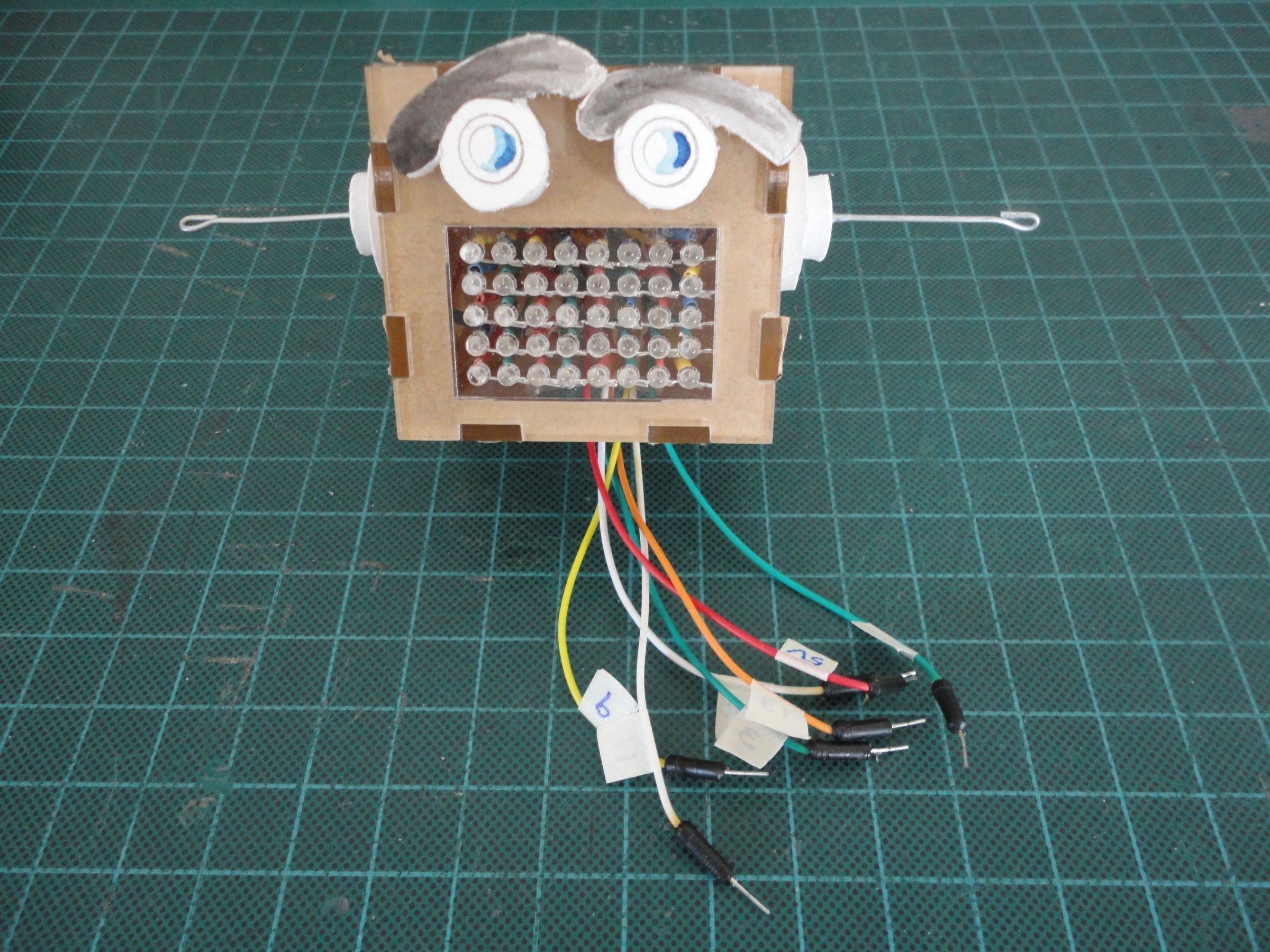 Put 40 LEDs and Brain Into Robot Head : 7 Steps - Instructables
