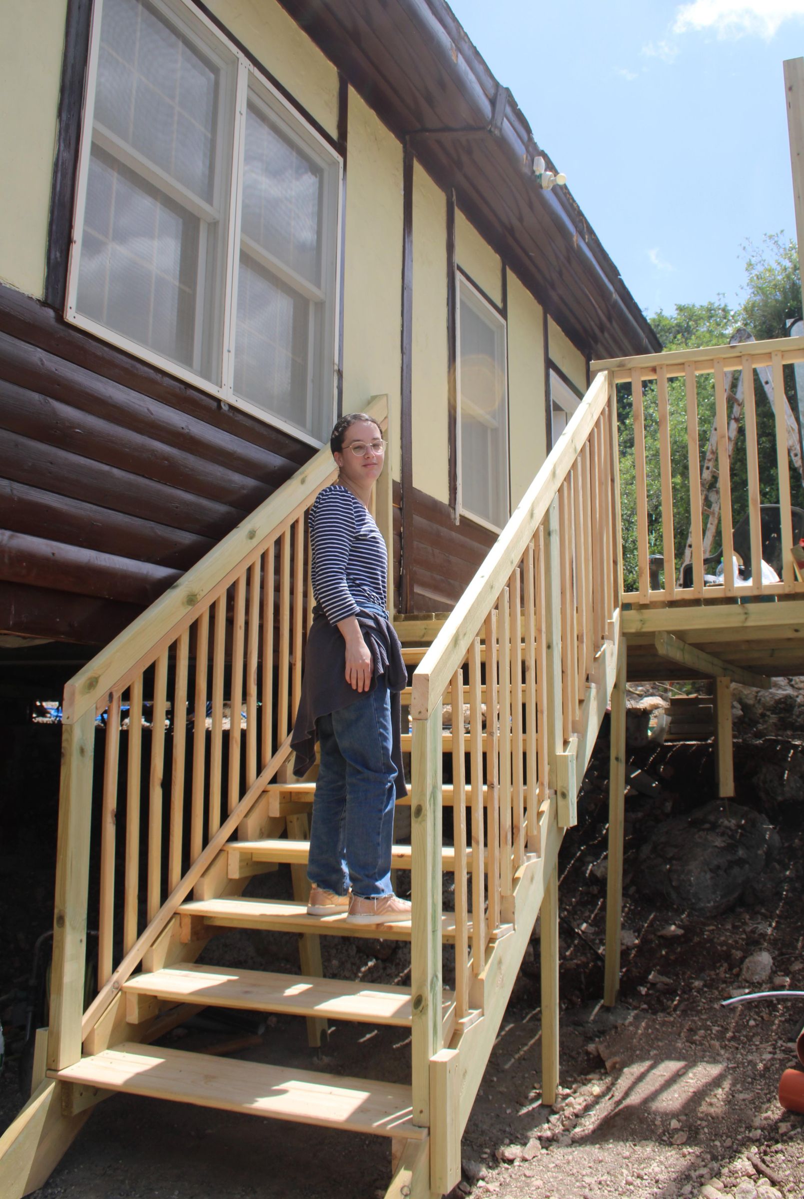 Elevated Wooden Deck (With Stairs) : 11 Steps (with Pictures ...