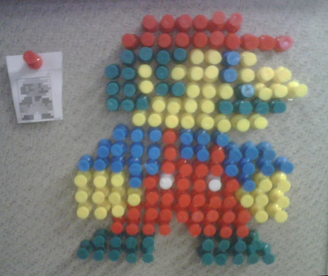 Push Pin Mario Sprite : 3 Steps - Instructables