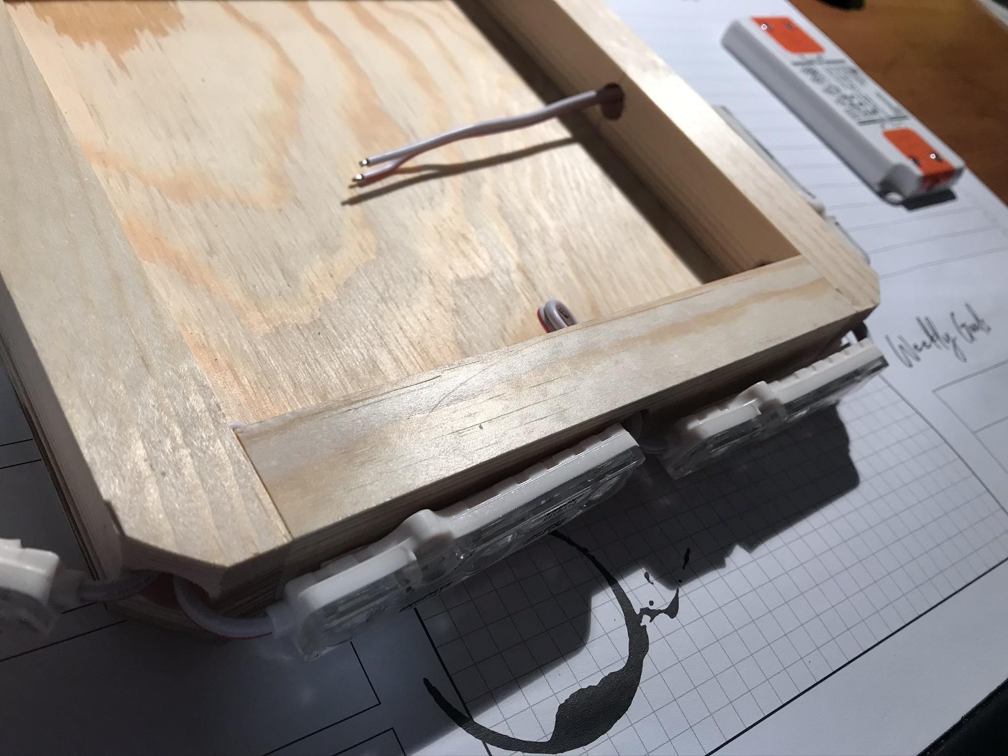 DIY Wood Wall Light - Wall Lamp With End Grain Element : 9 Steps (with ...