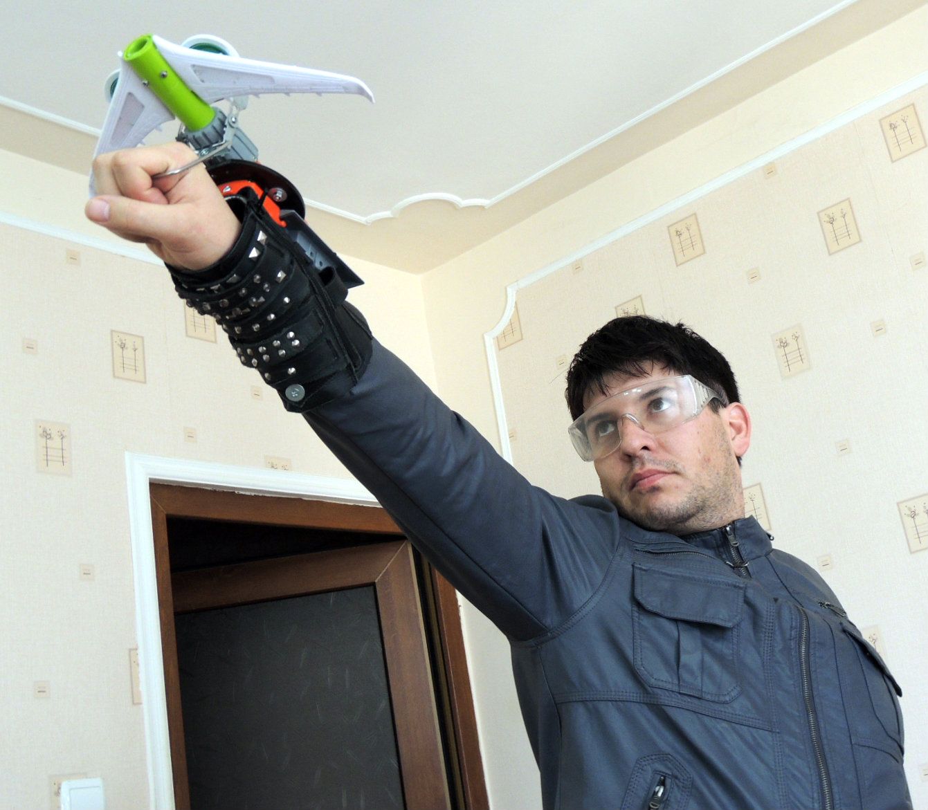 Superheroic Wrist Gun (made of Plastic Trash and an Old Leather Boot ...