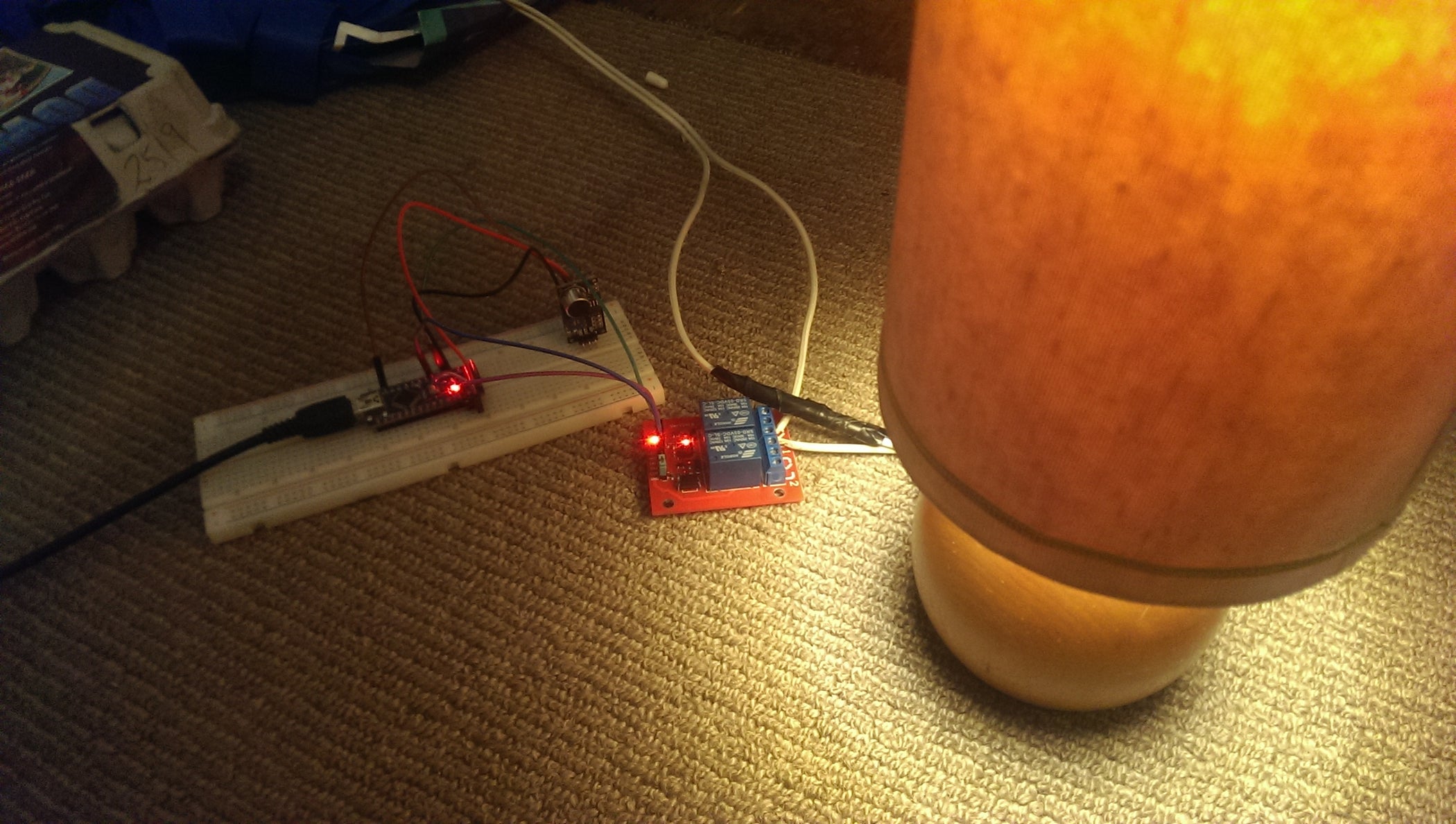 Cheap And Simple Arduino Clap Lamp 7 Steps With Pictures Instructables 2813