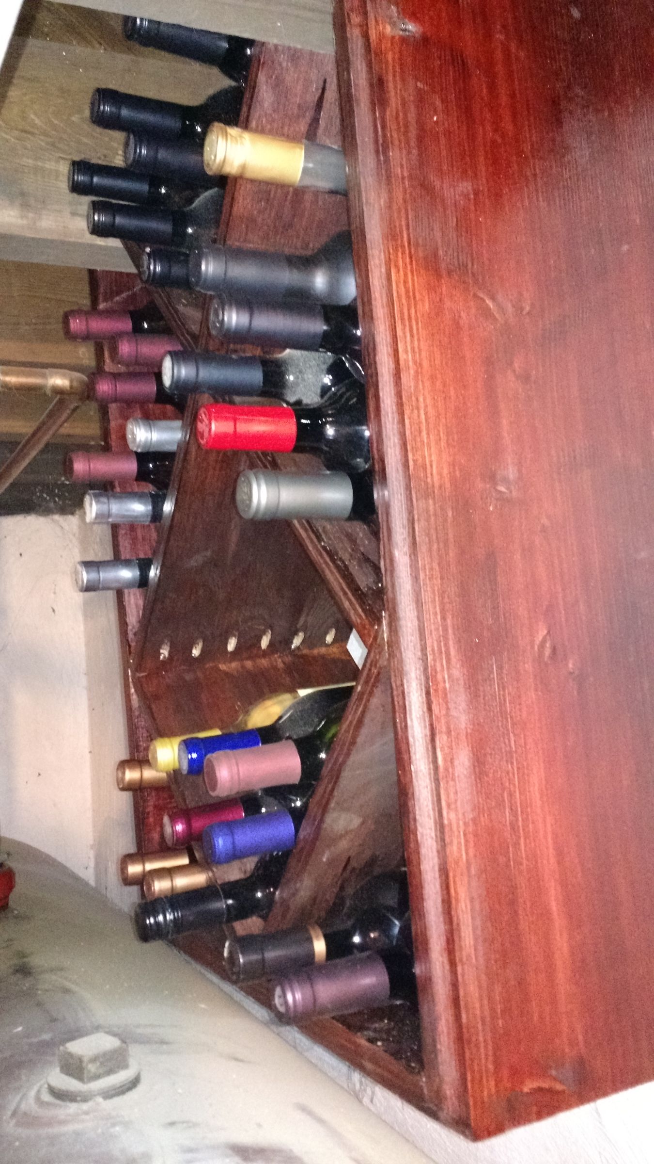 Basement Ceiling Wine Rack : 8 Steps - Instructables