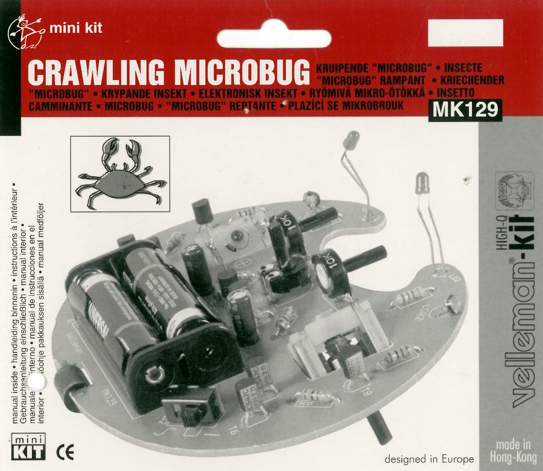 Crawling Microbug With Crab Shaped Coat : 3 Steps (with Pictures) - Instructables