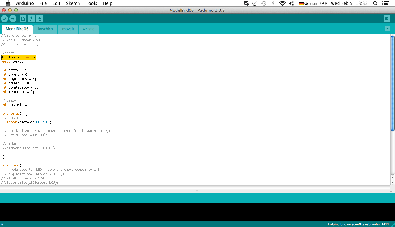 Make Your Arduino Sound and Move Like a Bird : 4 Steps - Instructables