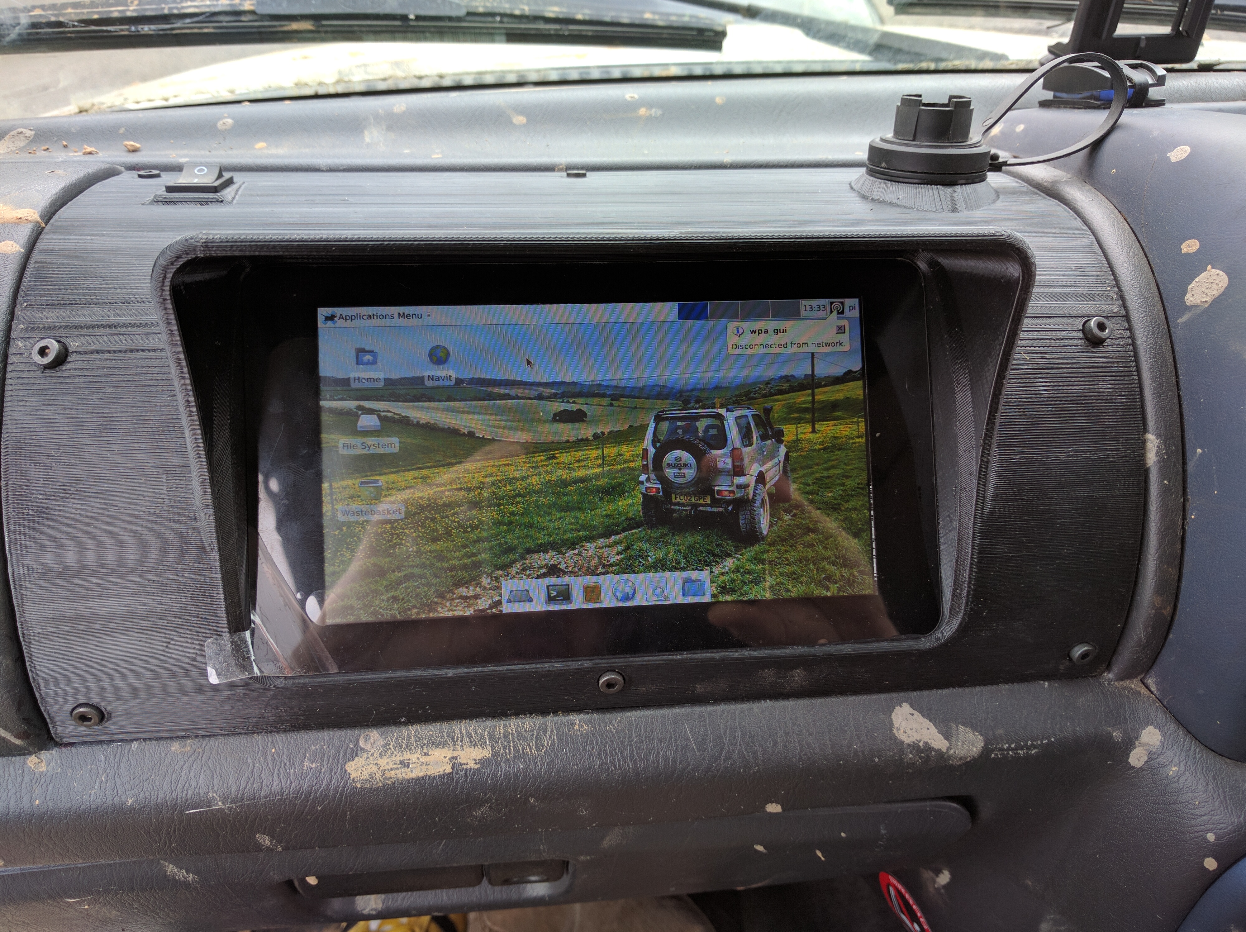 3D Printed In-Dash GPS Navigation - Raspberry Pi 3. : 9 Steps (with ...