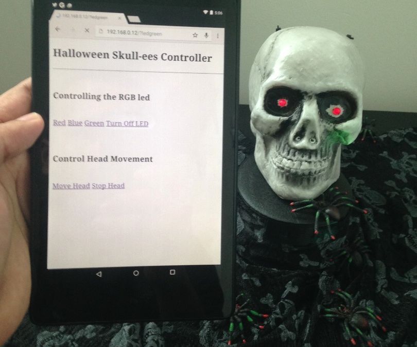 Spinning Skull Controlled by Web App : 6 Steps (with Pictures ...
