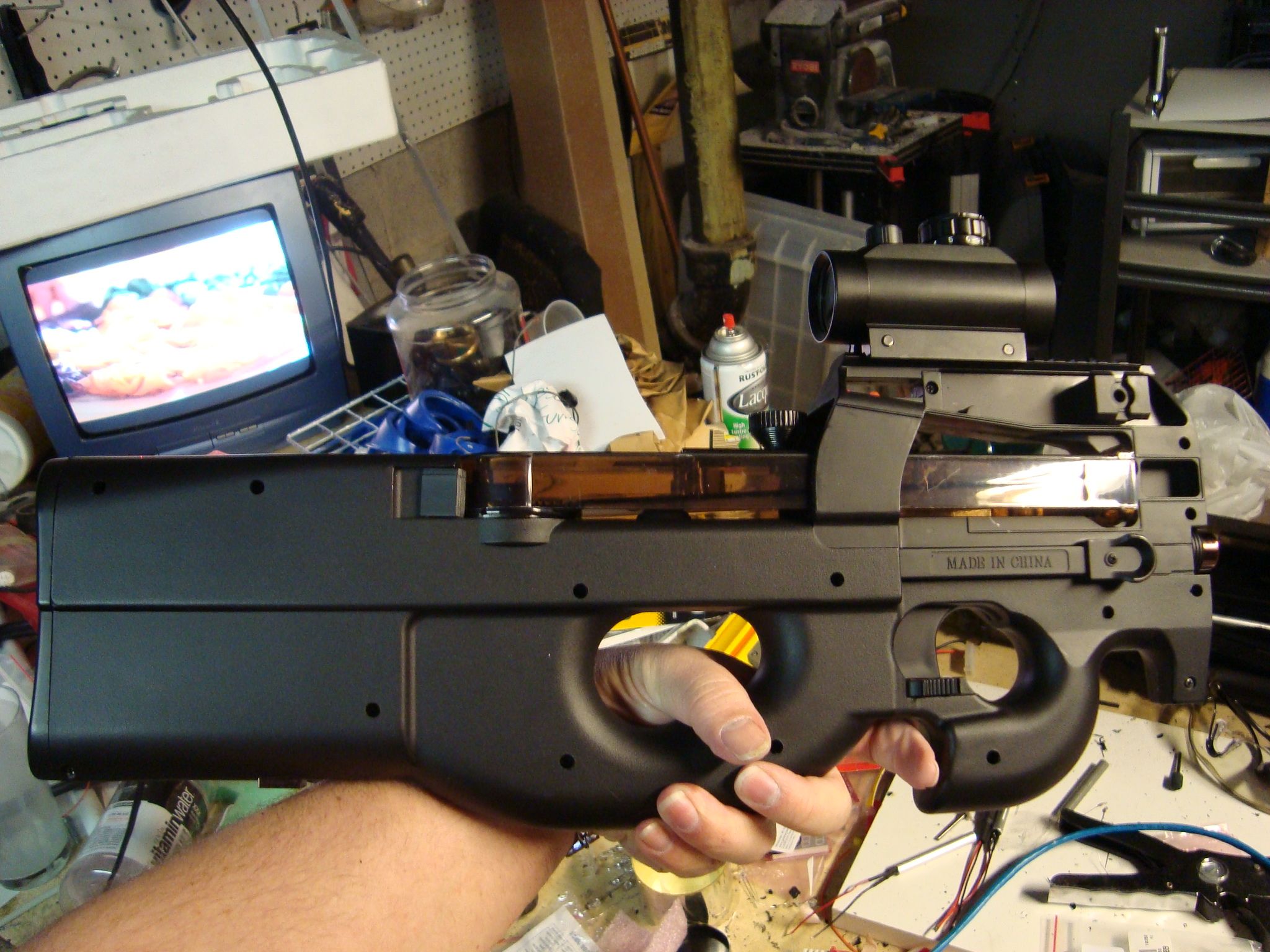 Conversion of Cheap Airsoft P90 to Miles Laser Tag. : 20 Steps (with ...