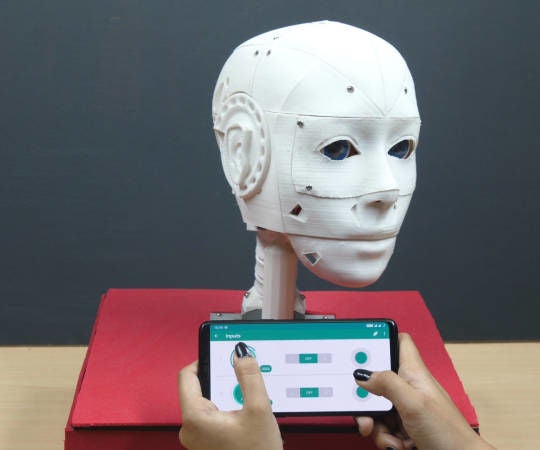 Make 3D Printed Humanoid Robot and Control It With Smartphone Using Evive- Arduino Based ...