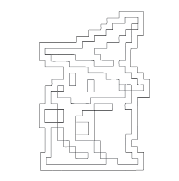 8 Bit Mario Stencil
