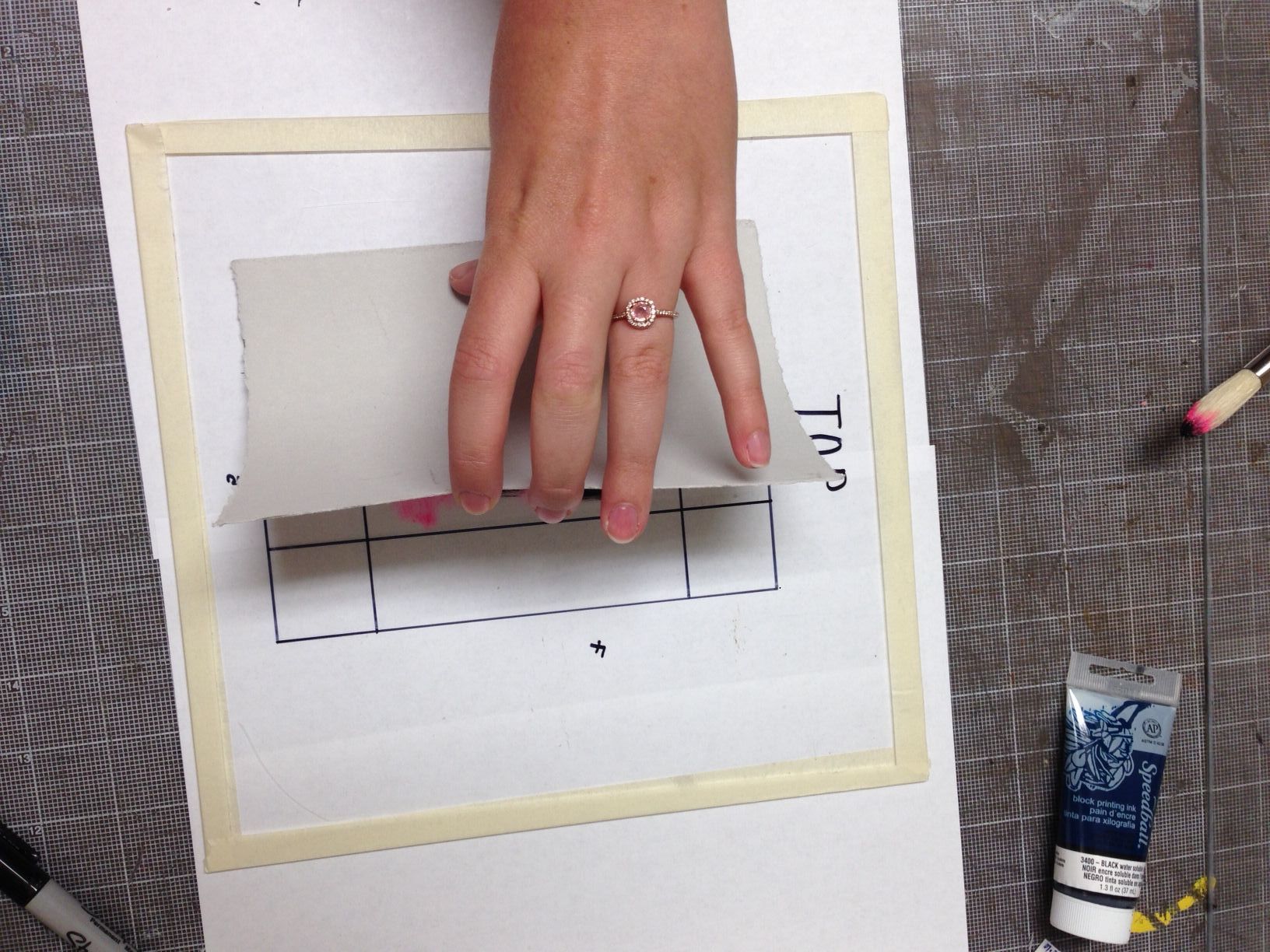 How to Create a Monoprint Using Oil Based Printmaking Ink : 9 Steps ...