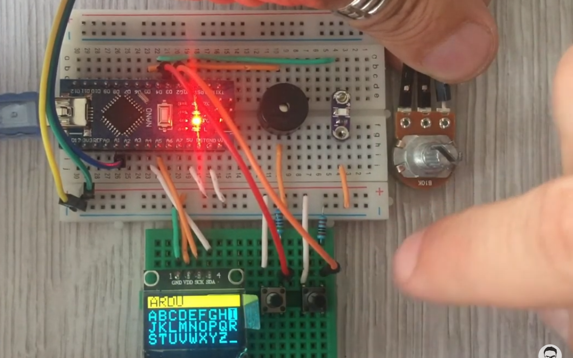 How to Input Text Into Arduino Project Using OLED Display and 5 Key ...