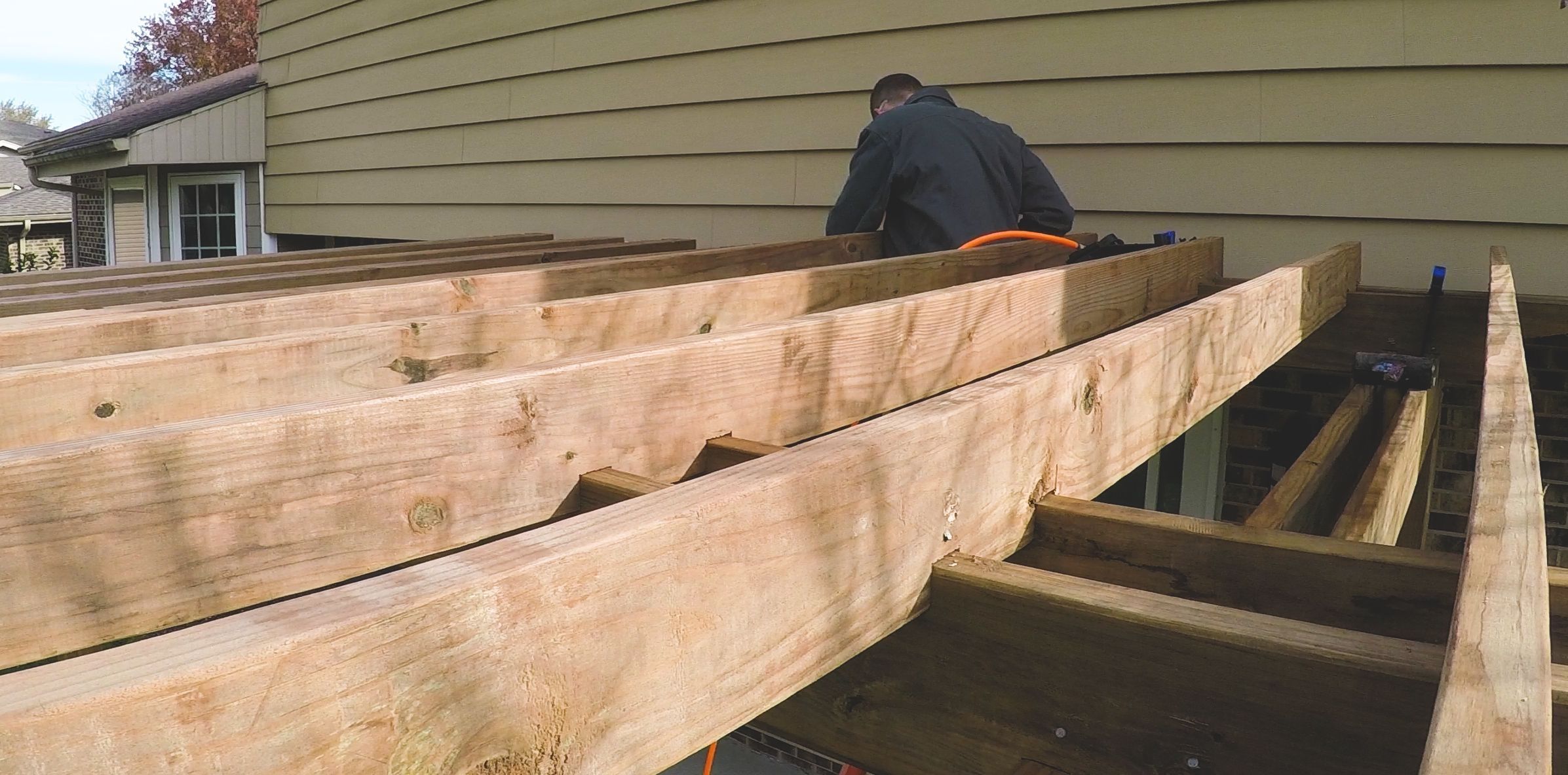 How to Build a Pergola on a Concrete Patio in Two Days : 18 Steps (with ...