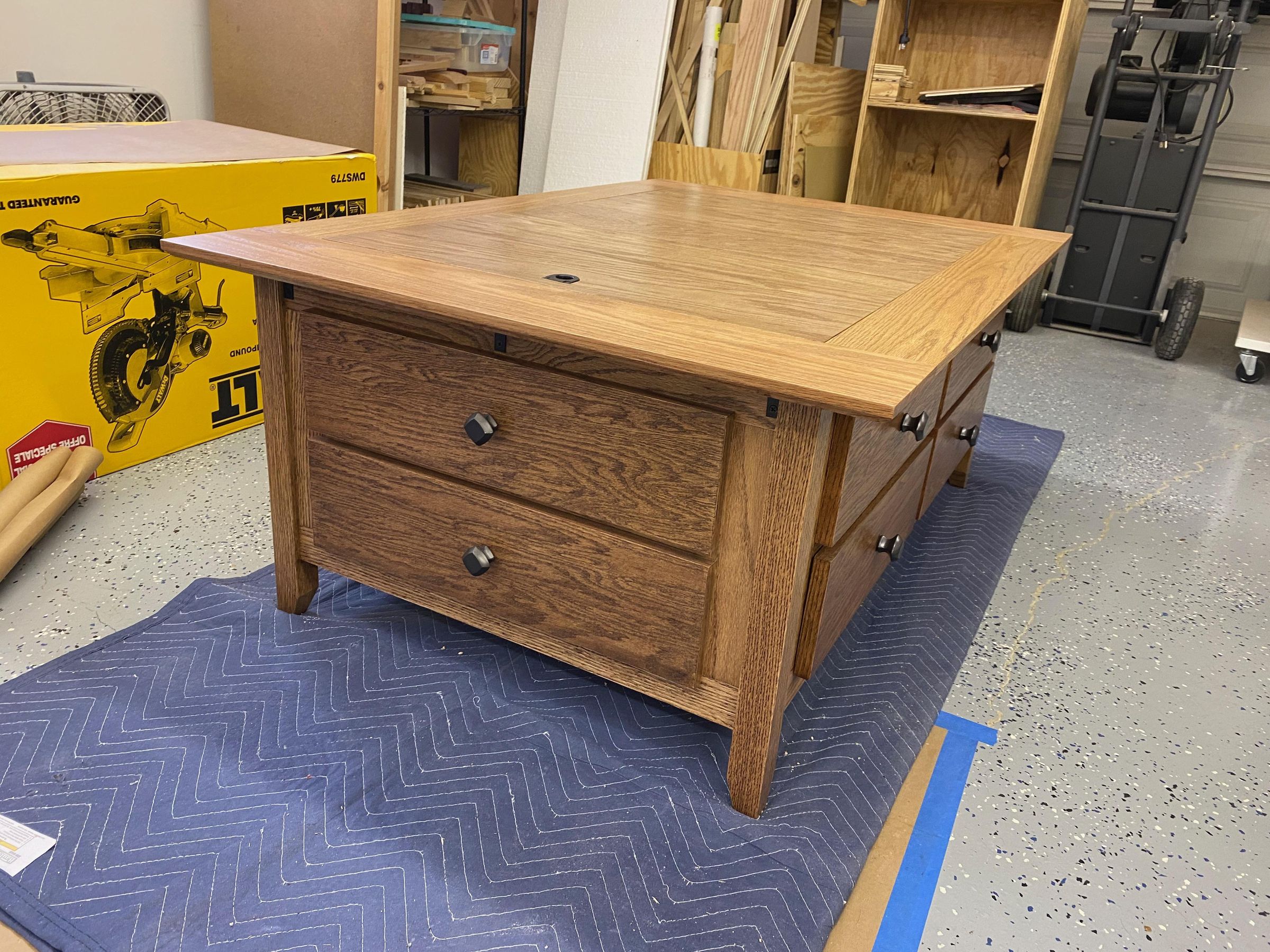 Gaming Coffee Table With Hidden Gaming Area : 4 Steps (with Pictures ...