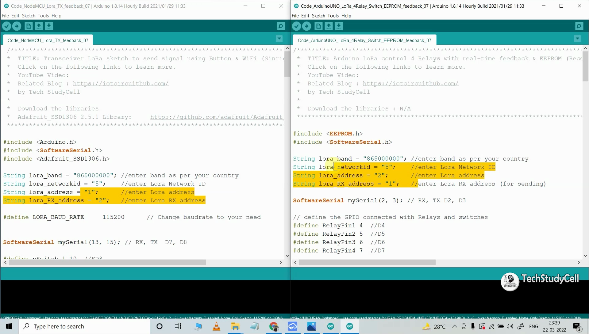 LoRa Project Arduino ESP8266 Control Relay With Feedback 2022 : 9 Steps ...