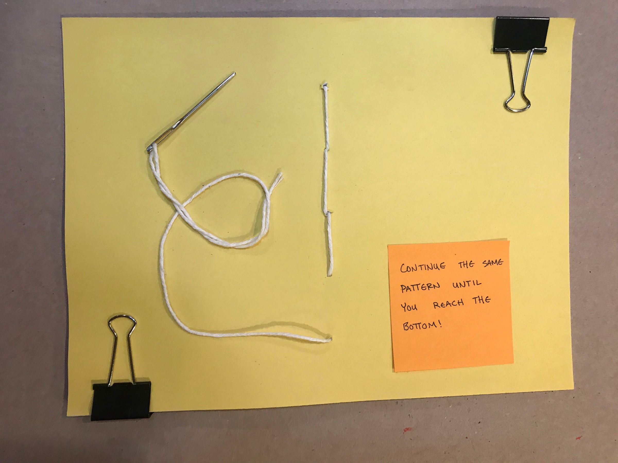 Saddle Stitch Sketchbook (Yellow) : 11 Steps (with Pictures ...