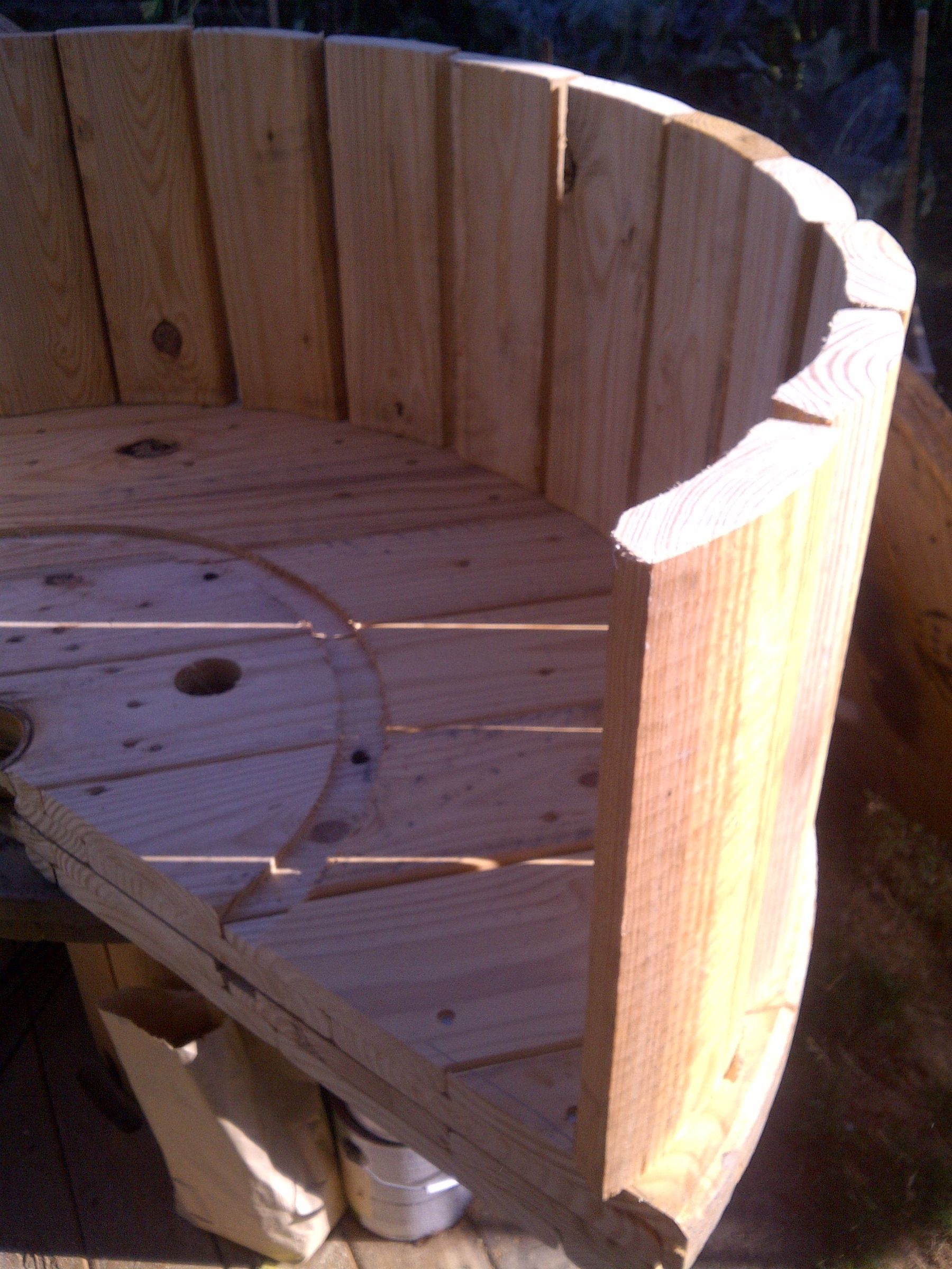 Cable Spool Bench, With Storage : 5 Steps (with Pictures) - Instructables