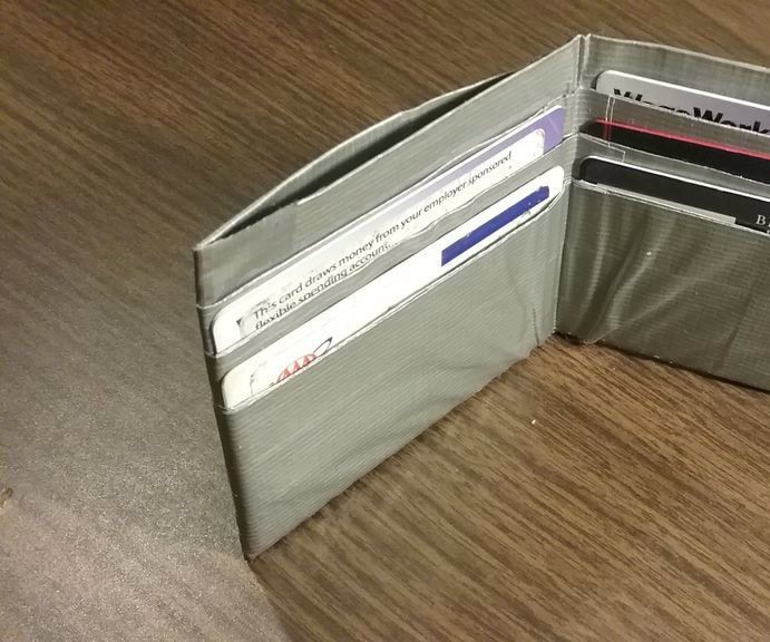 How to Make a Two-Fold Duct Tape Wallet : 14 Steps (with Pictures ...