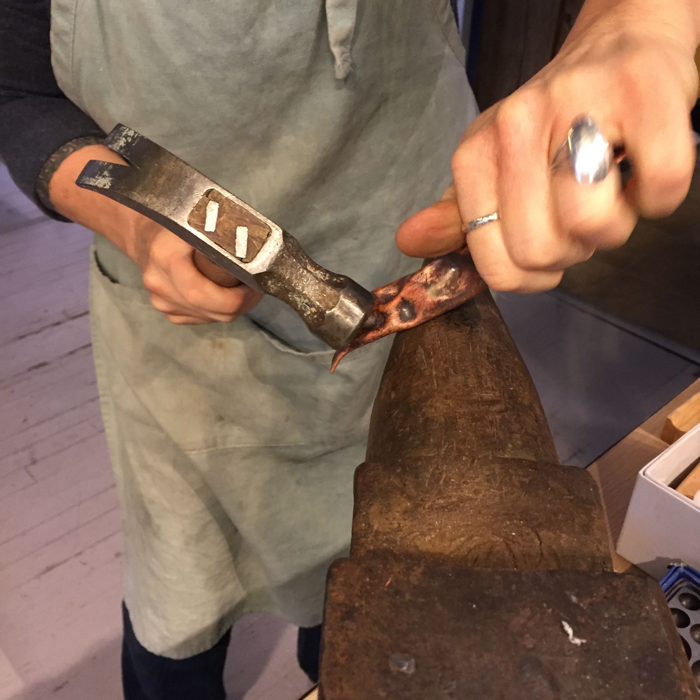 Forged Repurposed Copper Pipe Cuff : 6 Steps (with Pictures ...