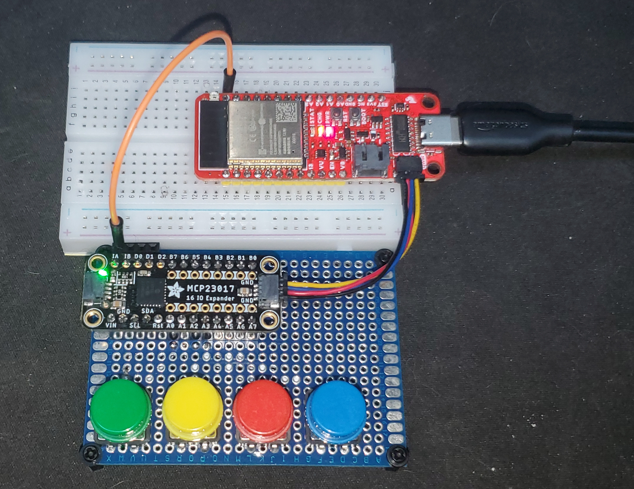 Adding Buttons to Your Project With an MCP23017 GPIO Expander and Using ...