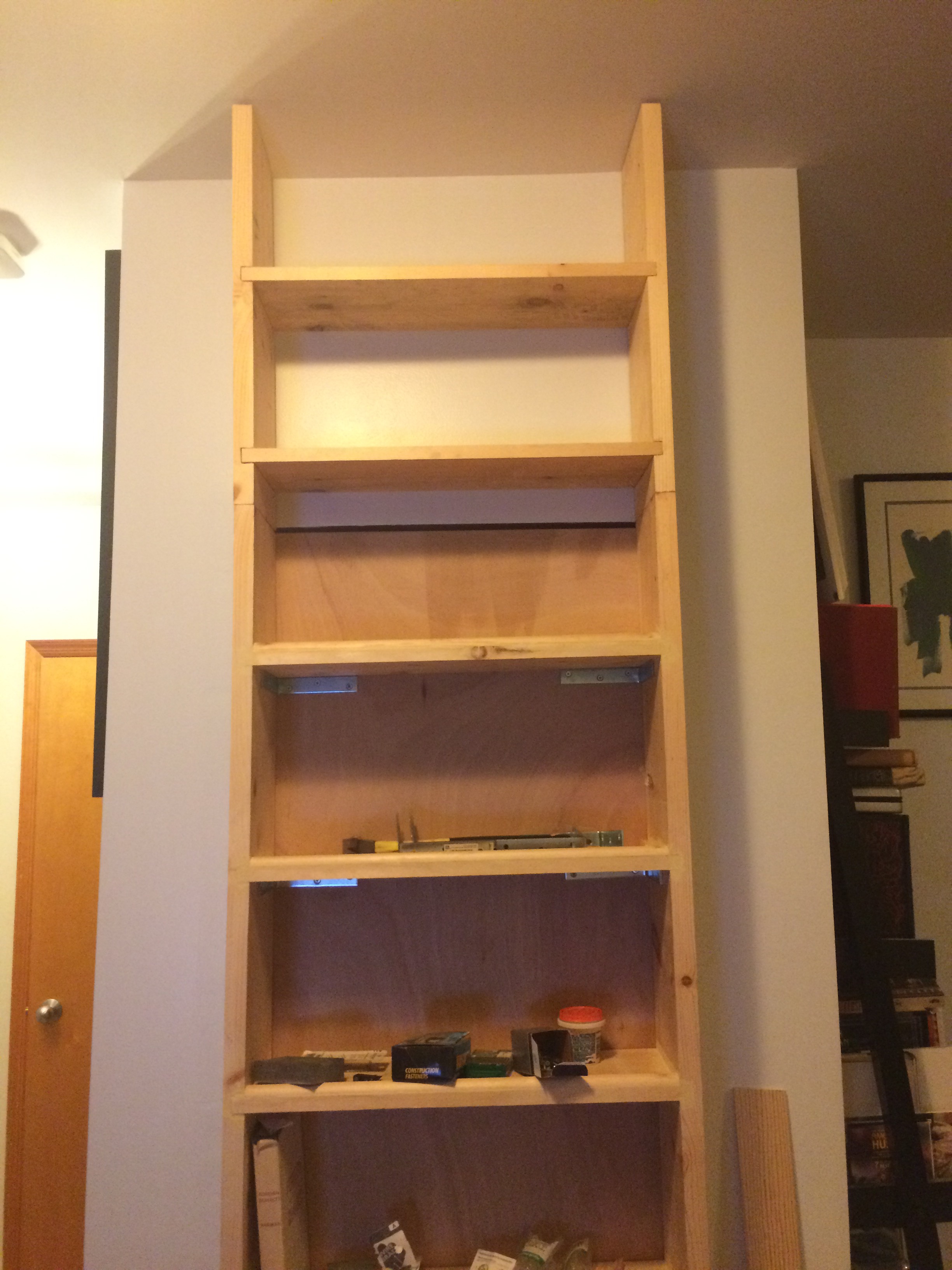 Super SIMPLE Secret Bookshelf Door & Book Unlock Mechanism : 9 Steps ...