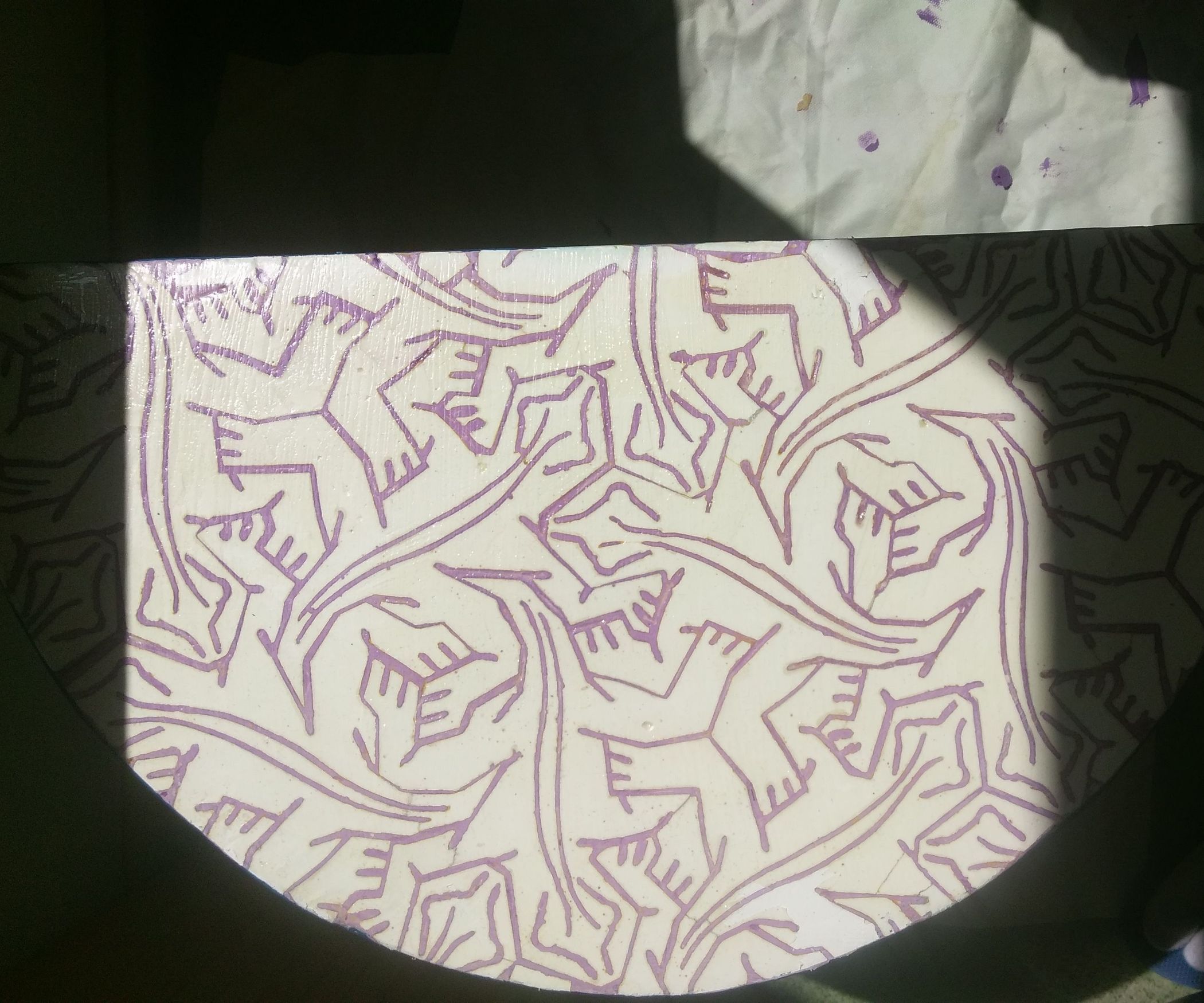 Plaster Lizard Tiles With Purple Grout : 8 Steps (with Pictures ...