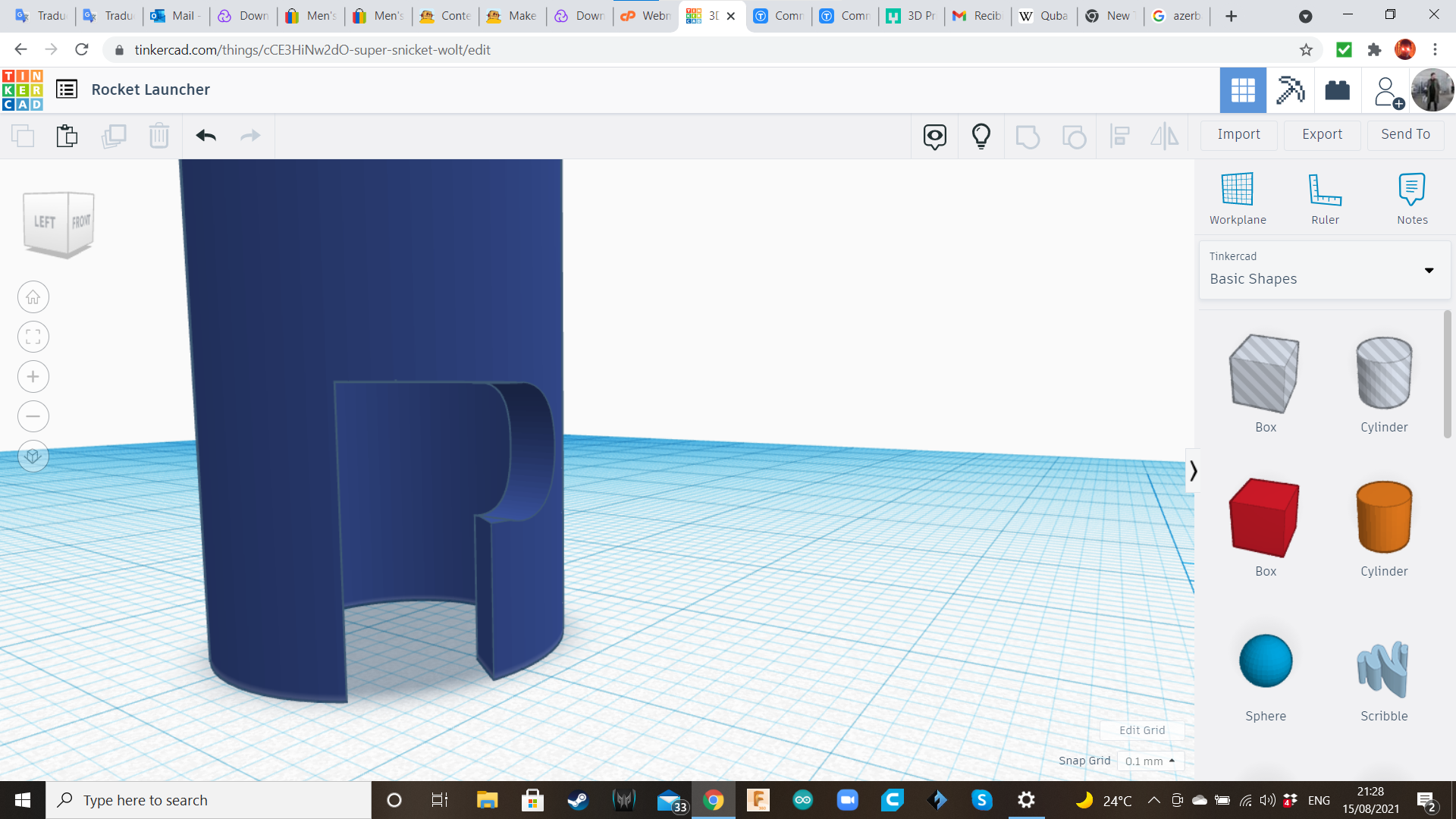 Tinkercad Robotics for School: Rocket Launching Mini-bot : 32 Steps ...
