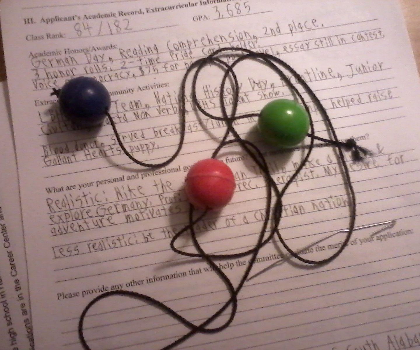 How to Make an Amazing Physics Toy With 3 Balls & a String : 6 Steps ...