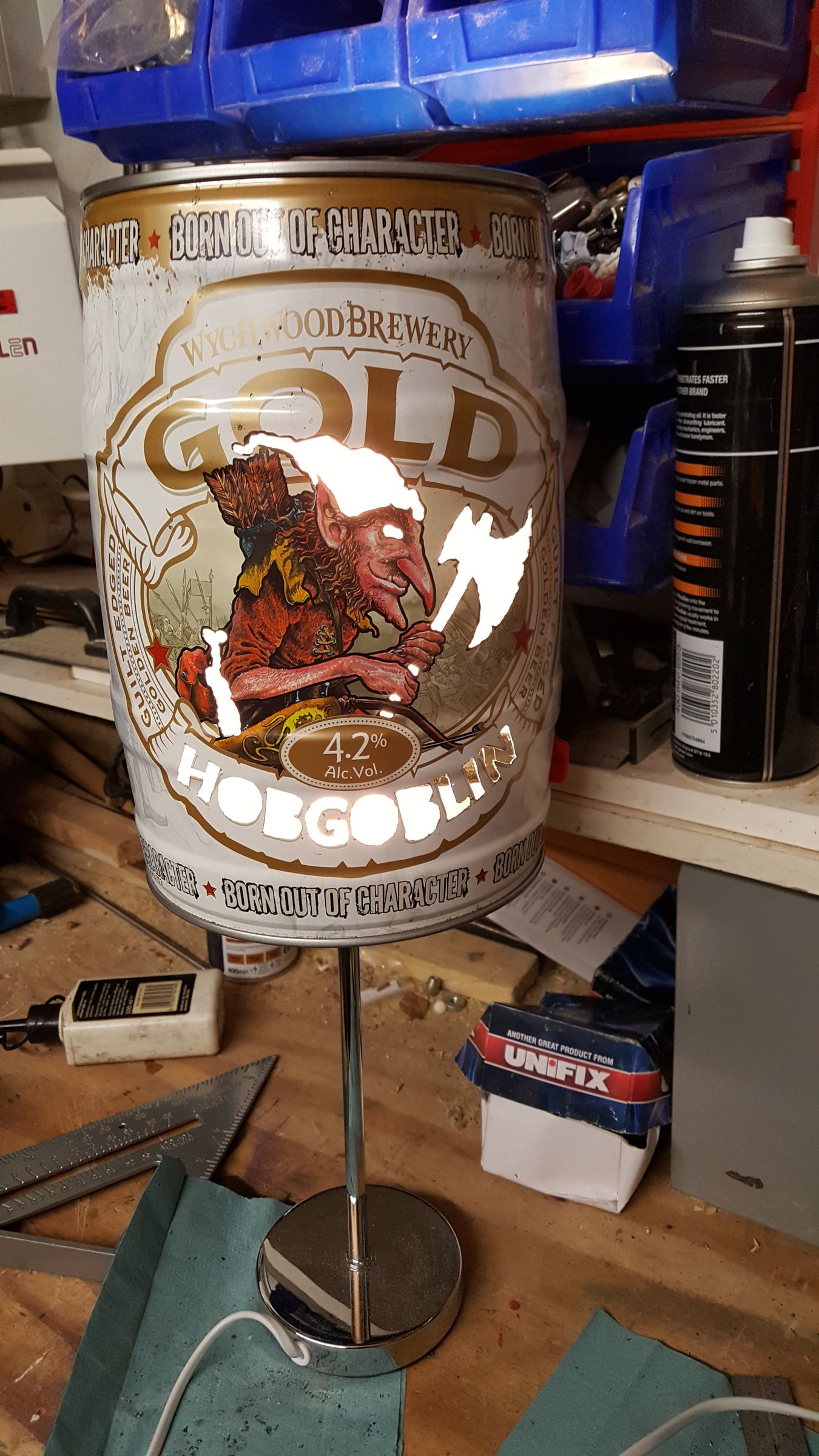 Mini Keg Lamp Shade : 4 Steps (with Pictures) - Instructables