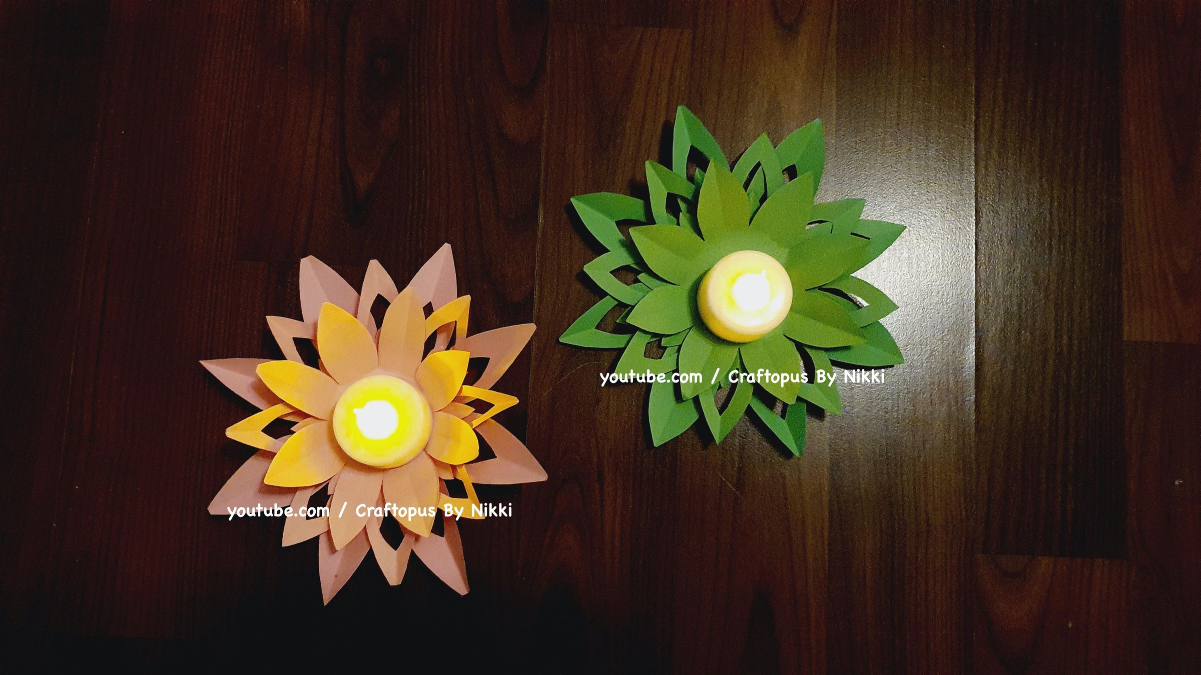 Paper Flower Tea Light Candle Holder : 6 Steps - Instructables