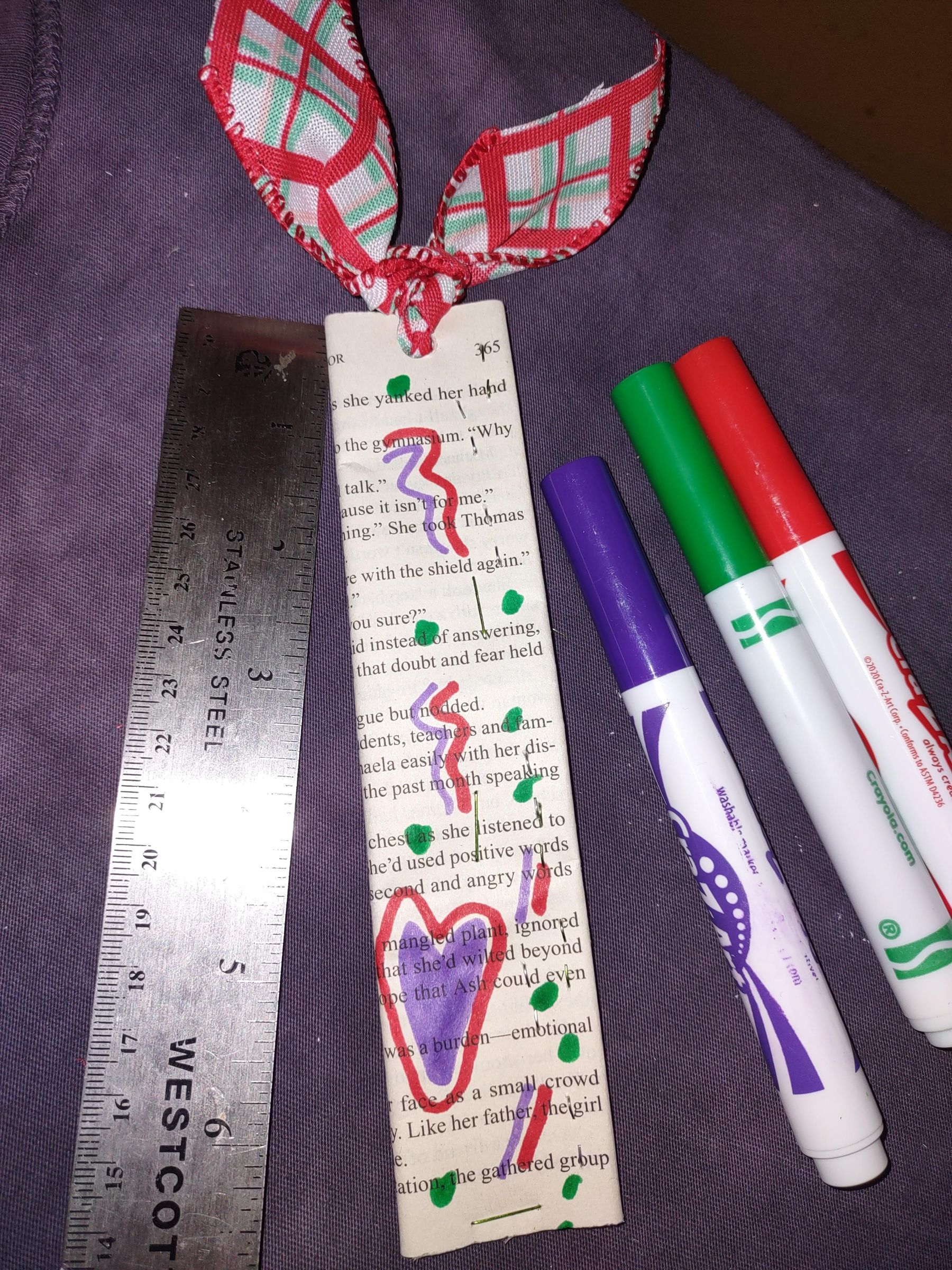 Easy! DIY Recycle a Bookmark Using a Previously Enjoyed Book ...