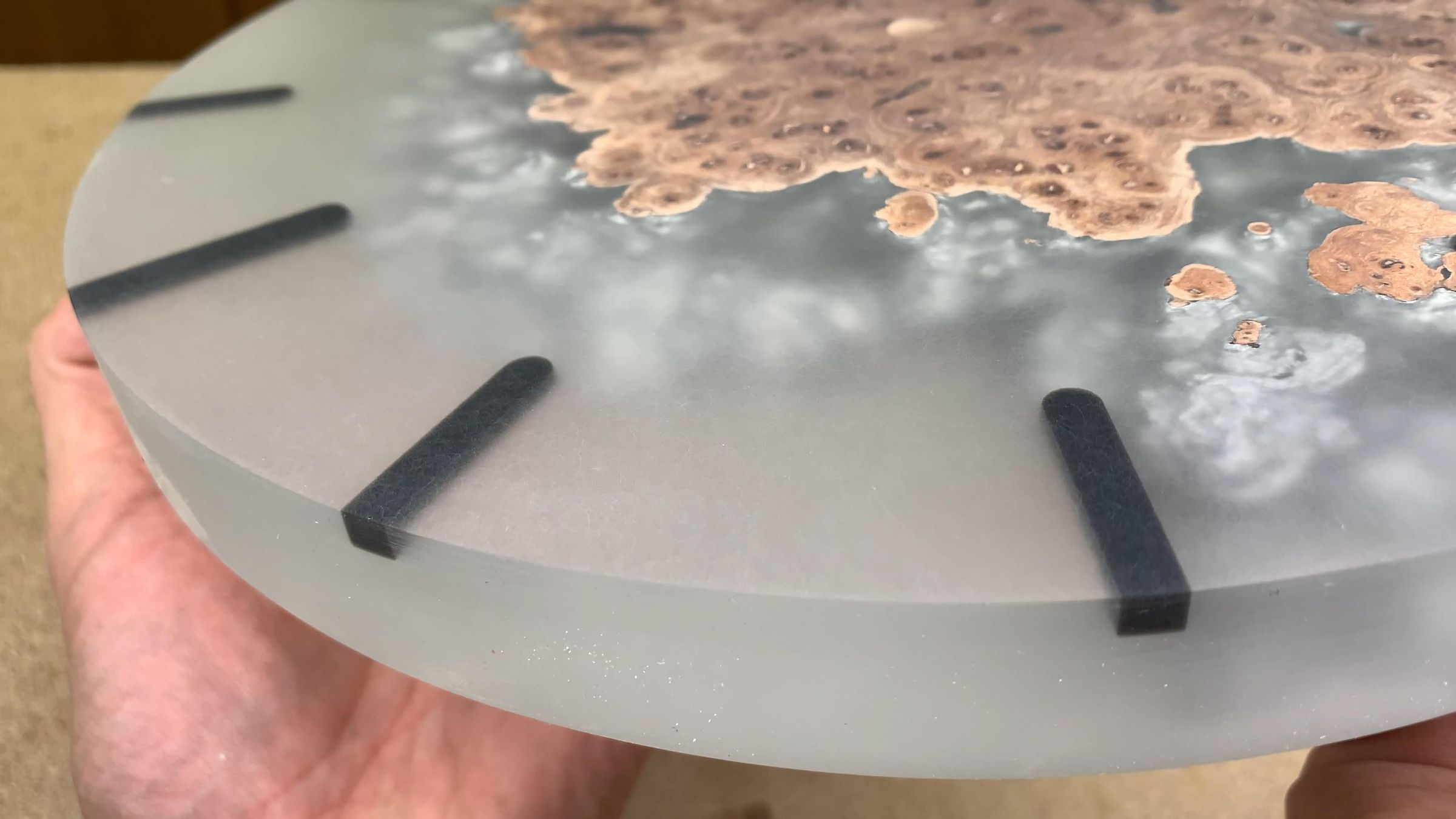 Frosted Epoxy Resin Clock : 20 Steps (with Pictures) - Instructables