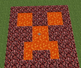 Simple Minecraft Lava Creeper Face ;) : 3 Steps - Instructables