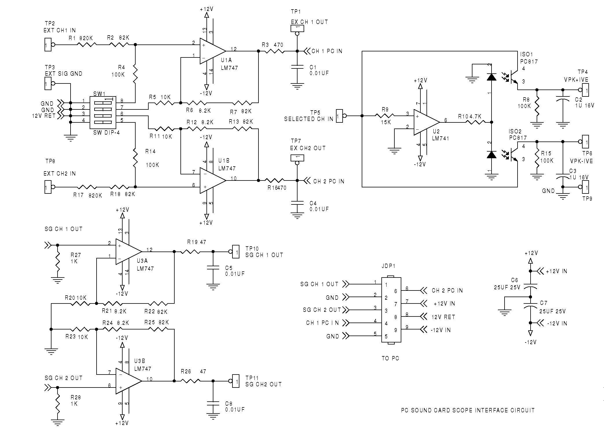 PC SOUND-CARD SCOPE INTERFACE FACILITATES DC RESTORATION : 9 Steps ...