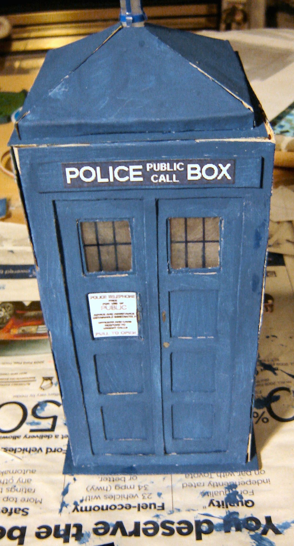 How to Make a TARDIS Model : 10 Steps (with Pictures) - Instructables