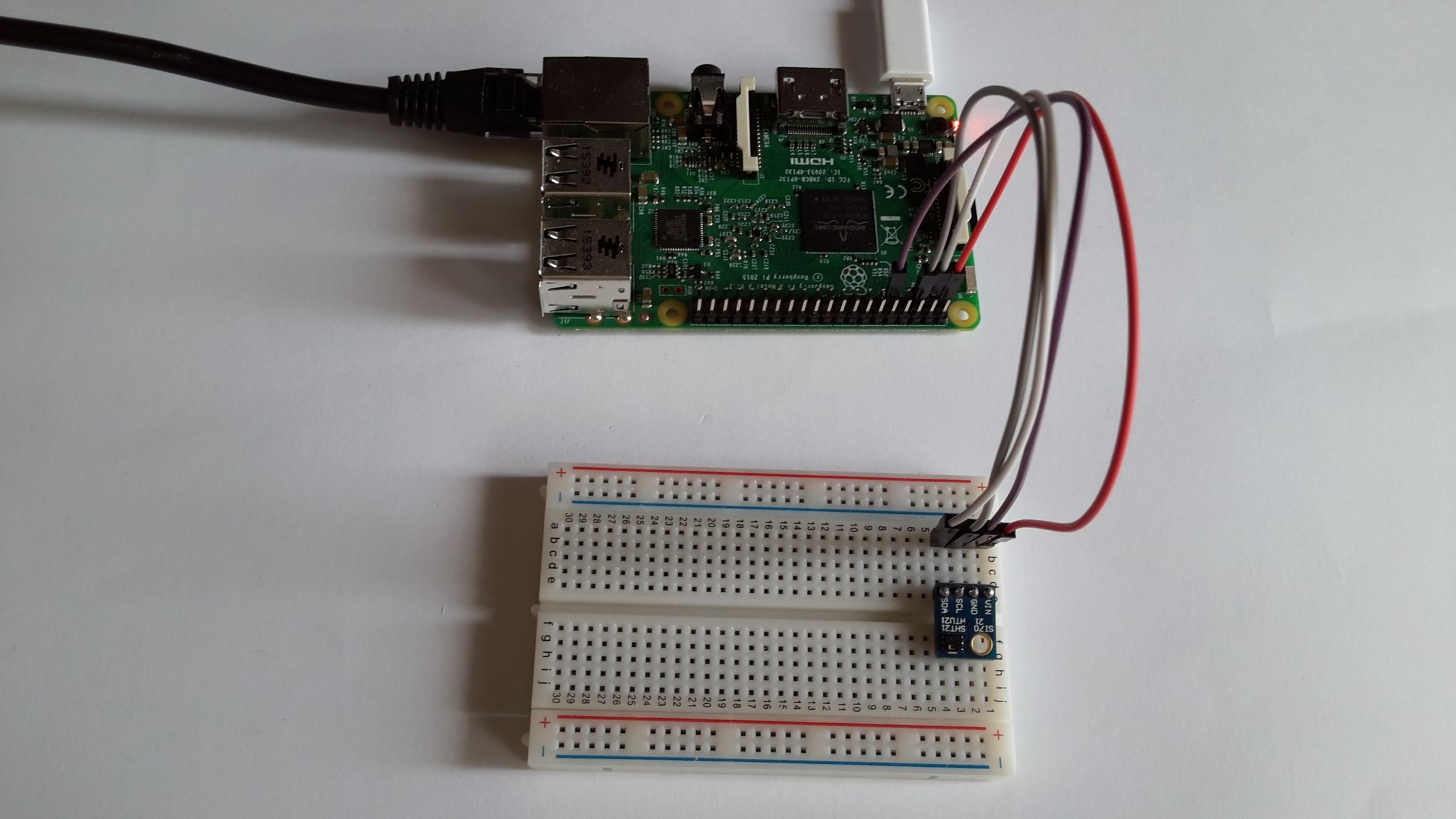 Detect Temperature and Humidity With Raspberry Pi and HTU21 / SHT21 : 5 ...
