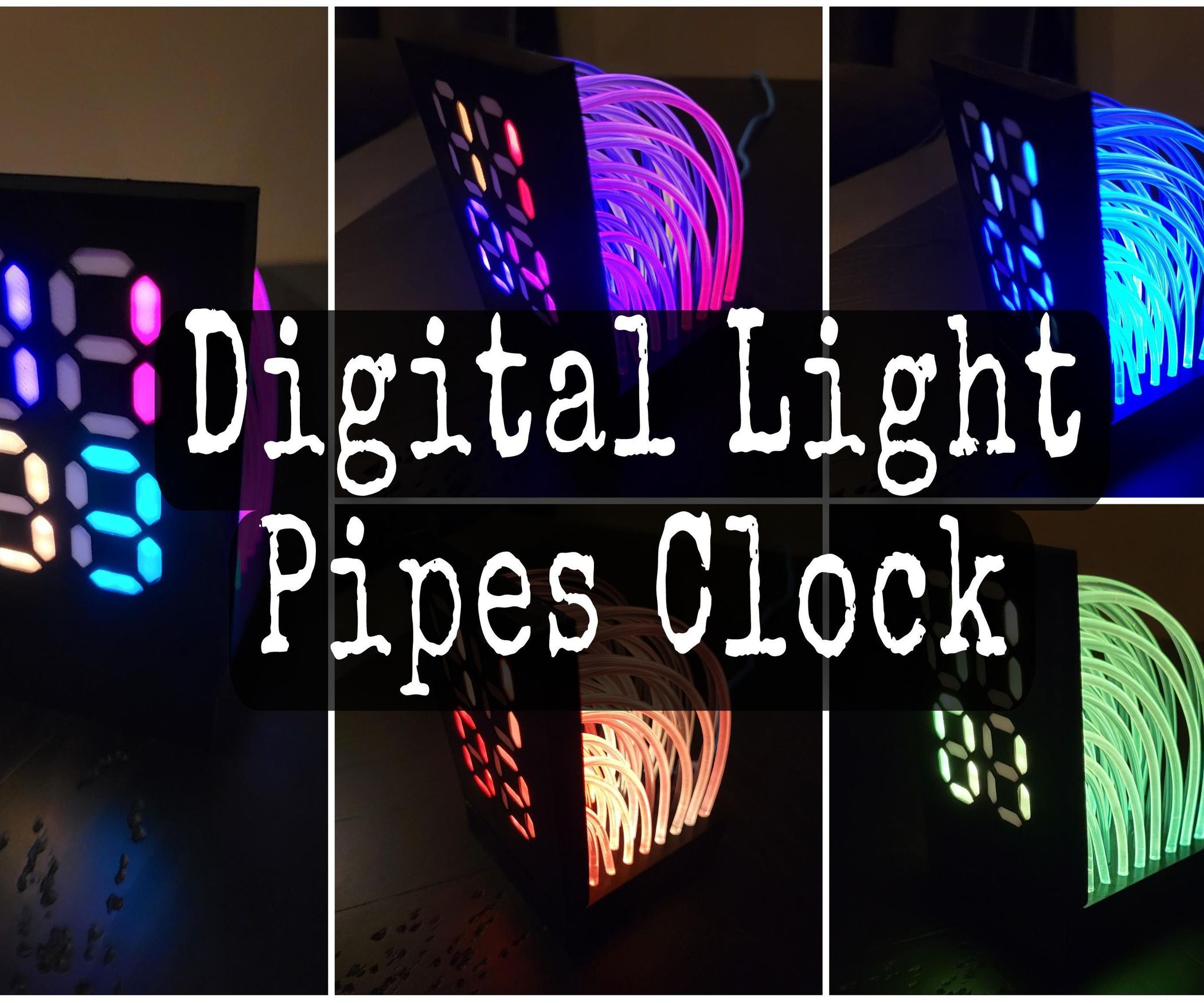 Digital Light Pipes Fiber Optic Clock : 5 Steps (with Pictures ...