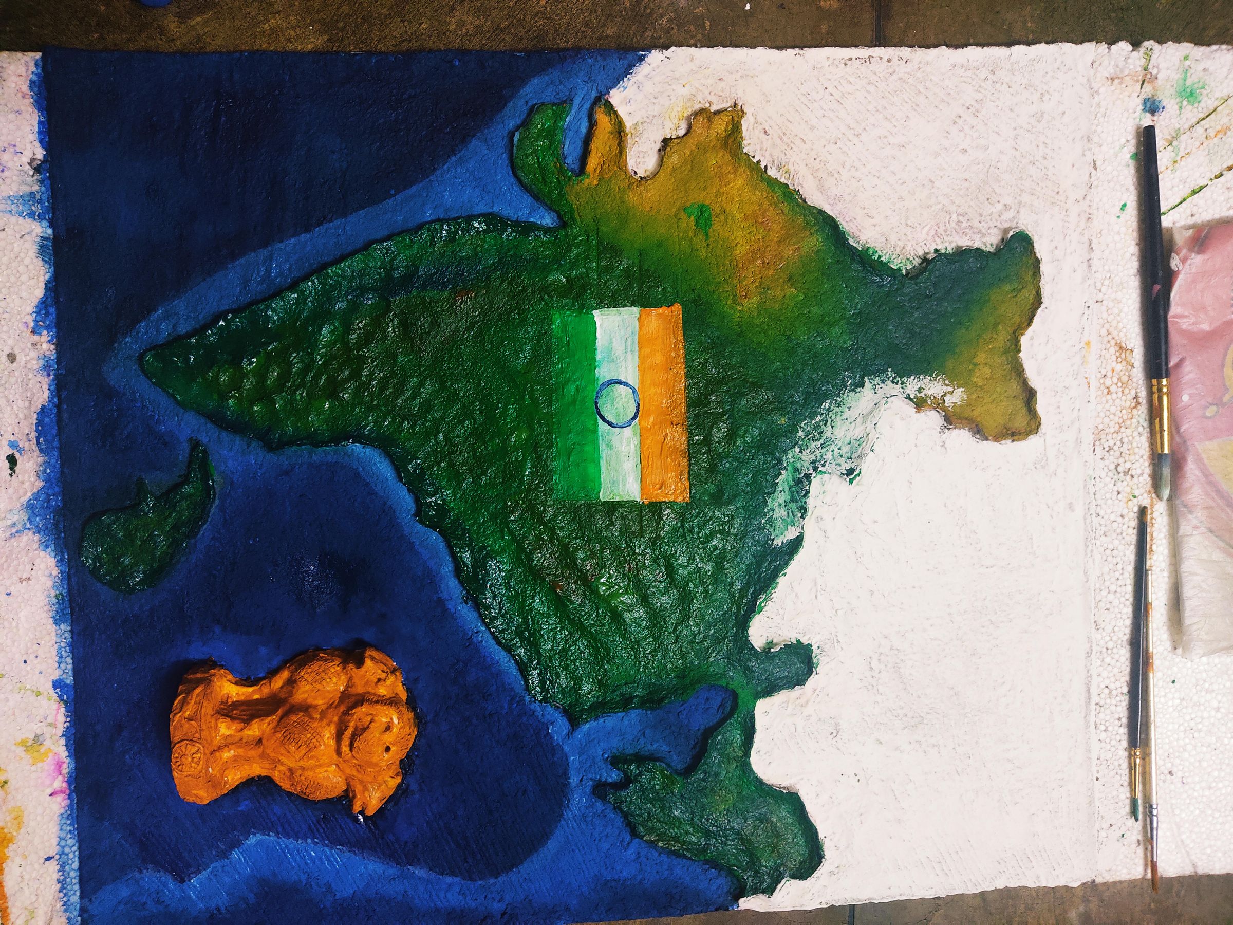 Map of India With Paper Mache : 6 Steps (with Pictures) - Instructables