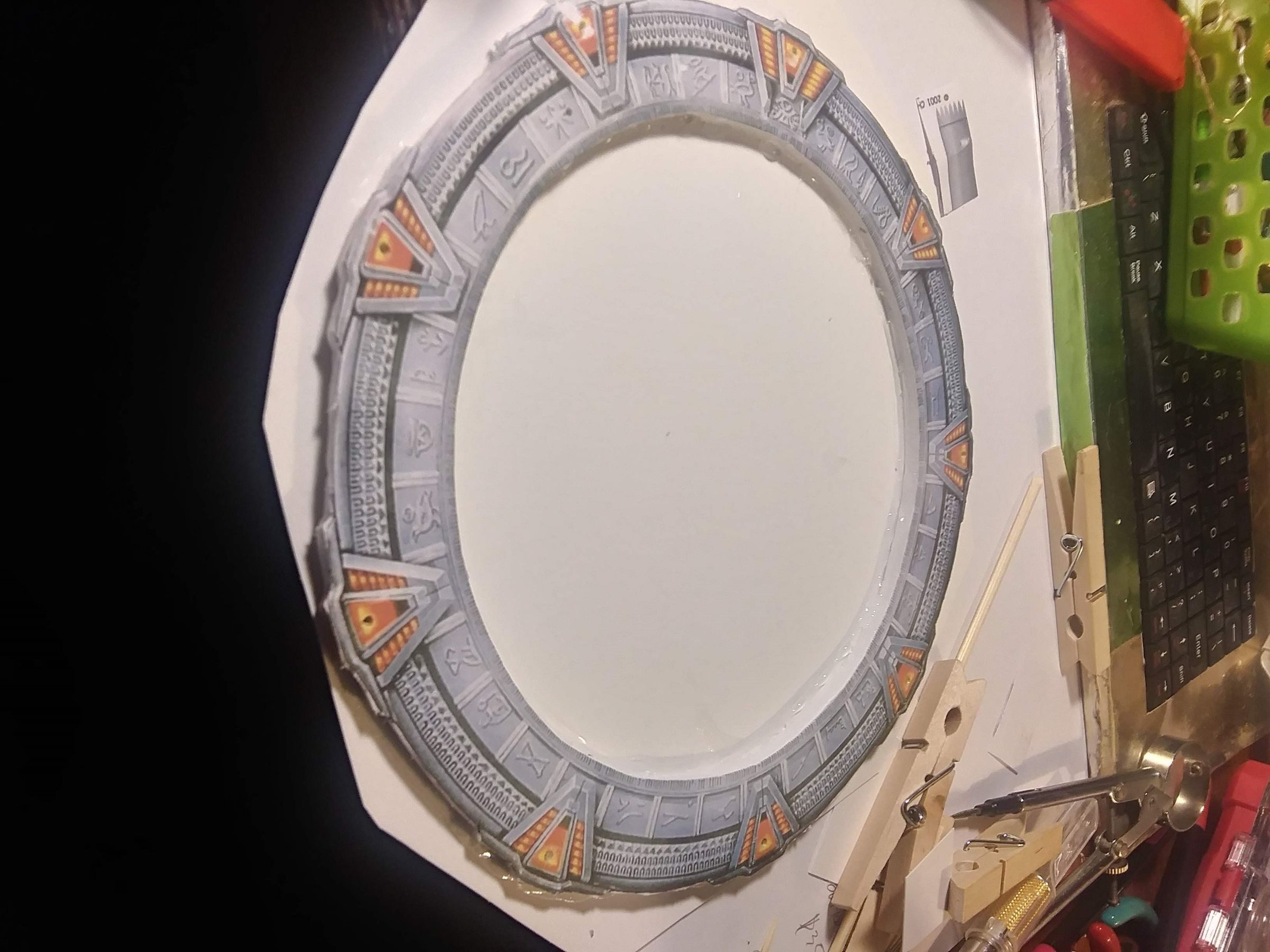 Minature Light Up Stargate Model : 7 Steps - Instructables