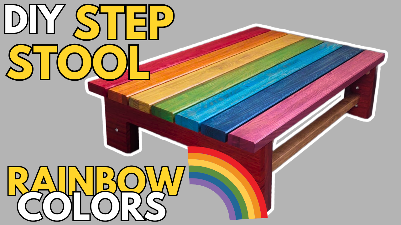 DIY Wooden Step Stool in Rainbow Colors : 6 Steps (with Pictures ...