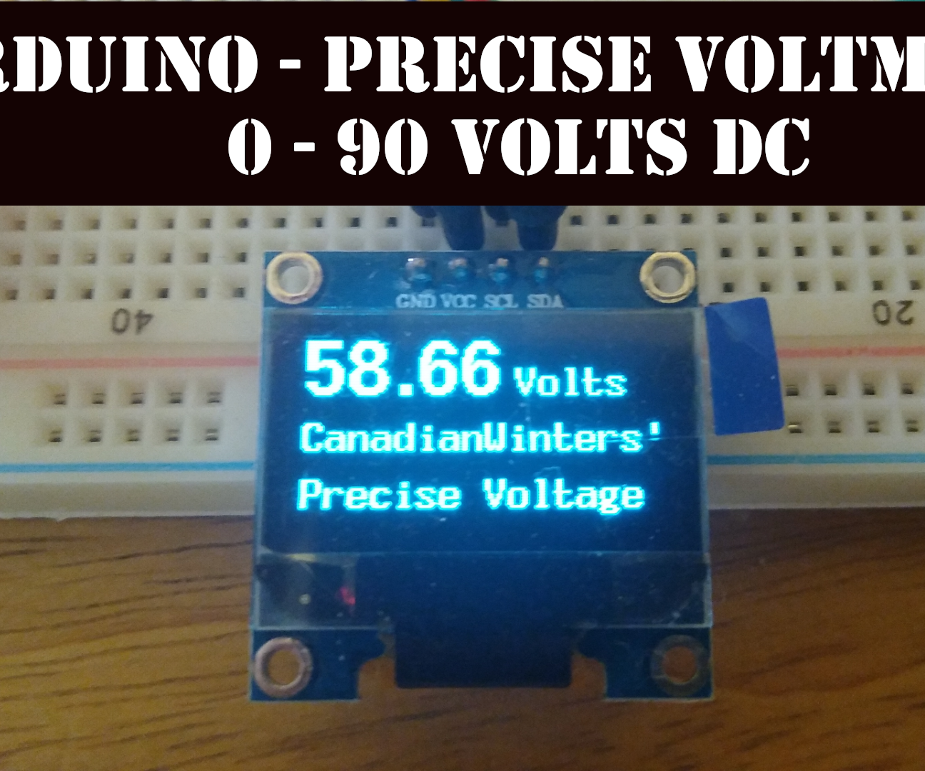 Arduino Precise & Accurate Volt Meter (0-90V DC) : 3 Steps - Instructables