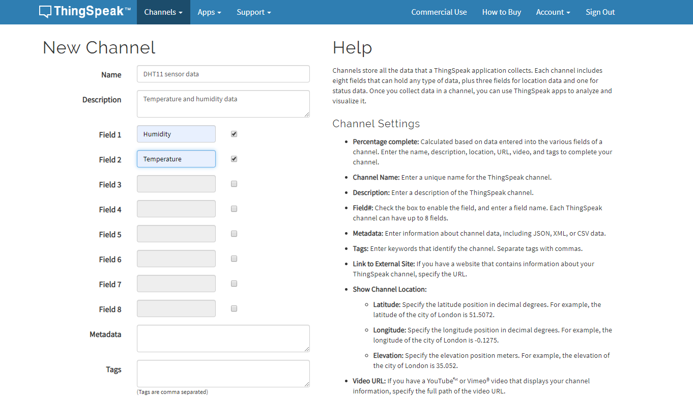Nodemcu Is Sending Temperature and Humidity Data to Thingspeak : 7 ...