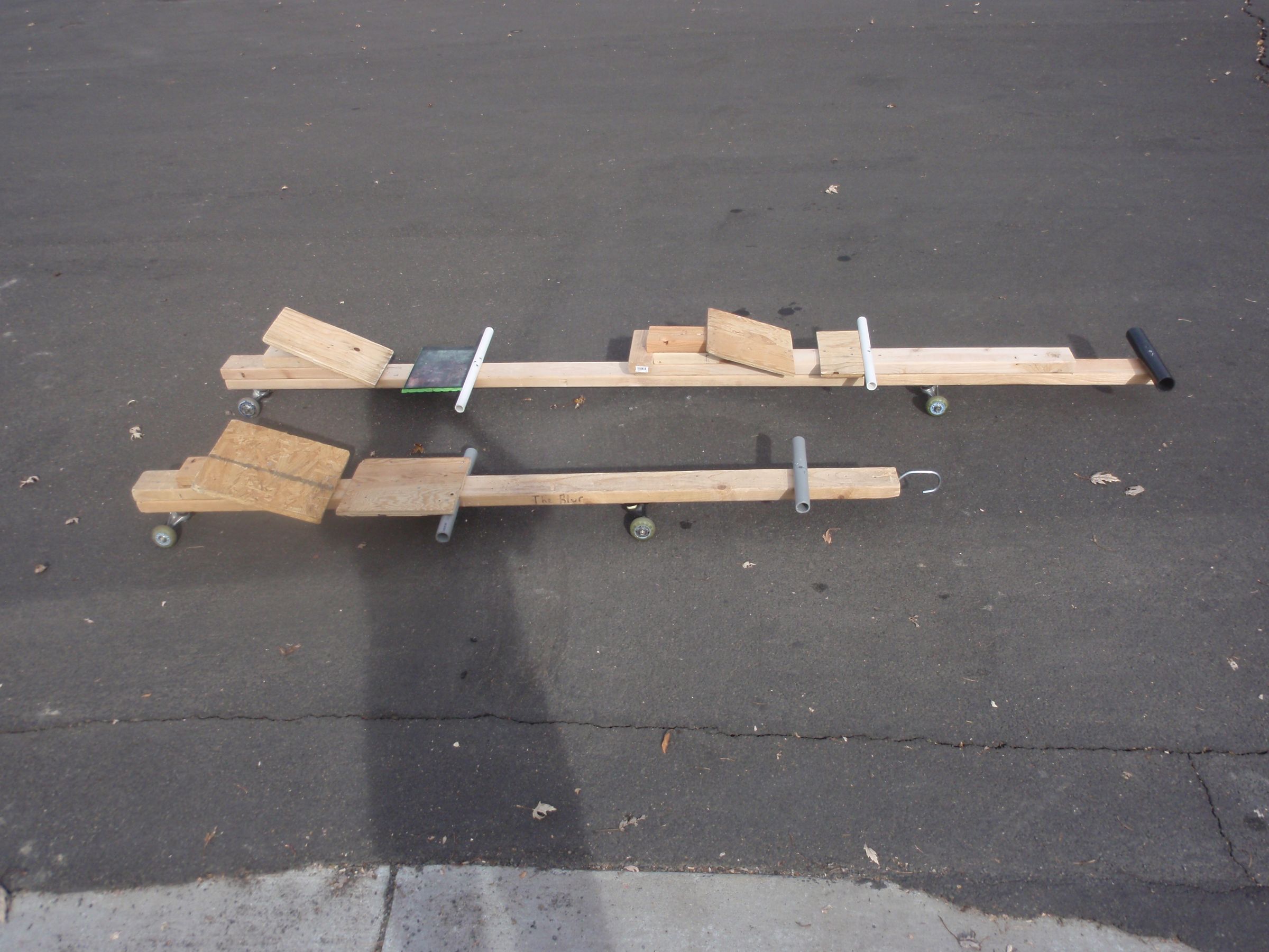Homemade Street Luge