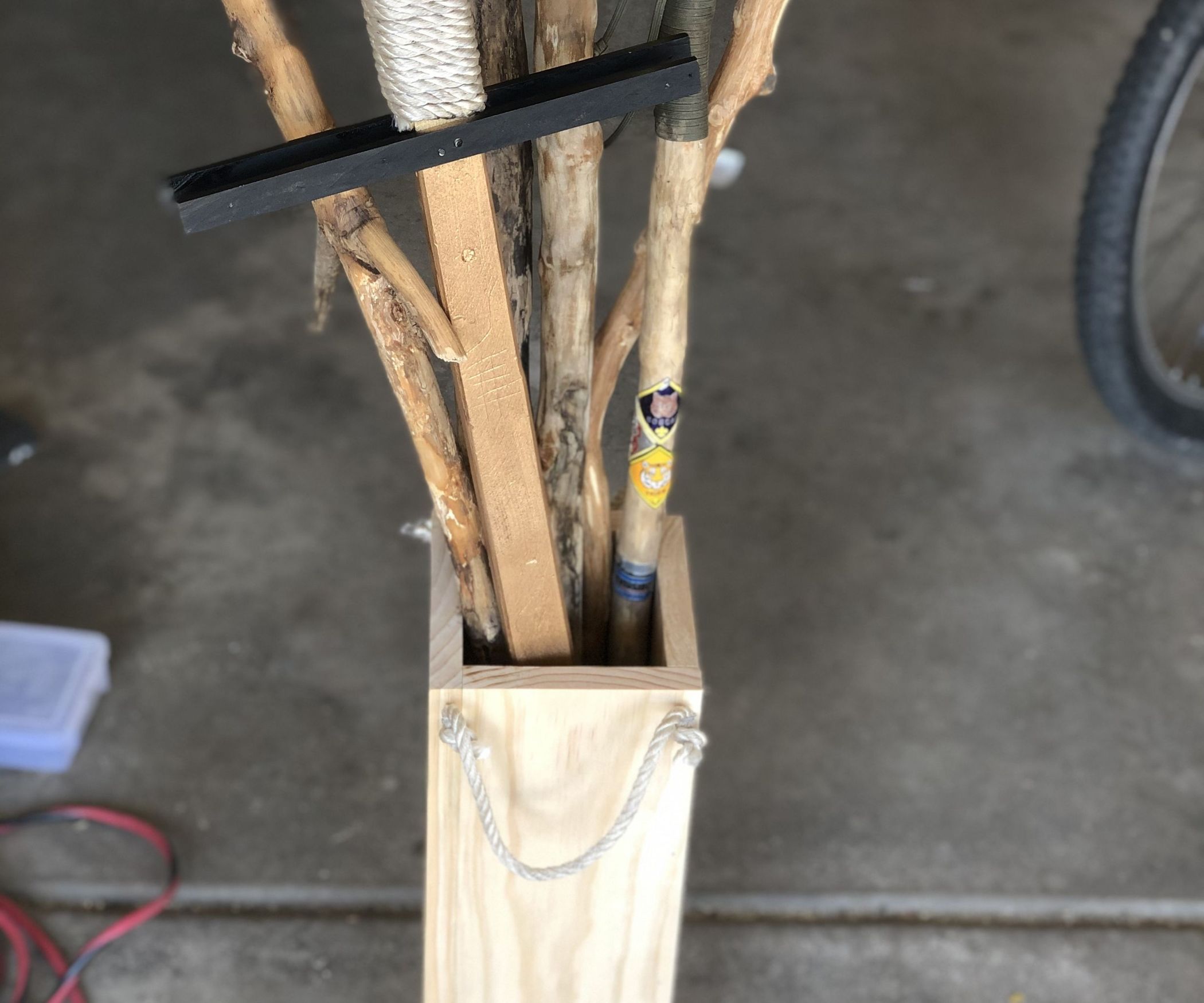 Hiking Stick Holder : 5 Steps - Instructables