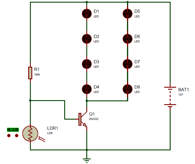 Automatic Street Light Controller Circuit Using Relays And Ldr