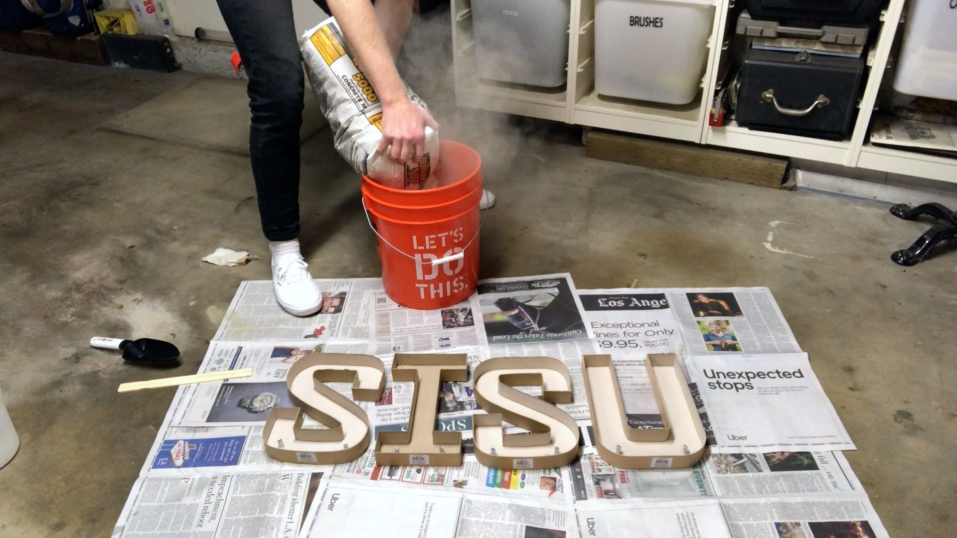 Concrete Letters : 4 Steps (with Pictures) - Instructables