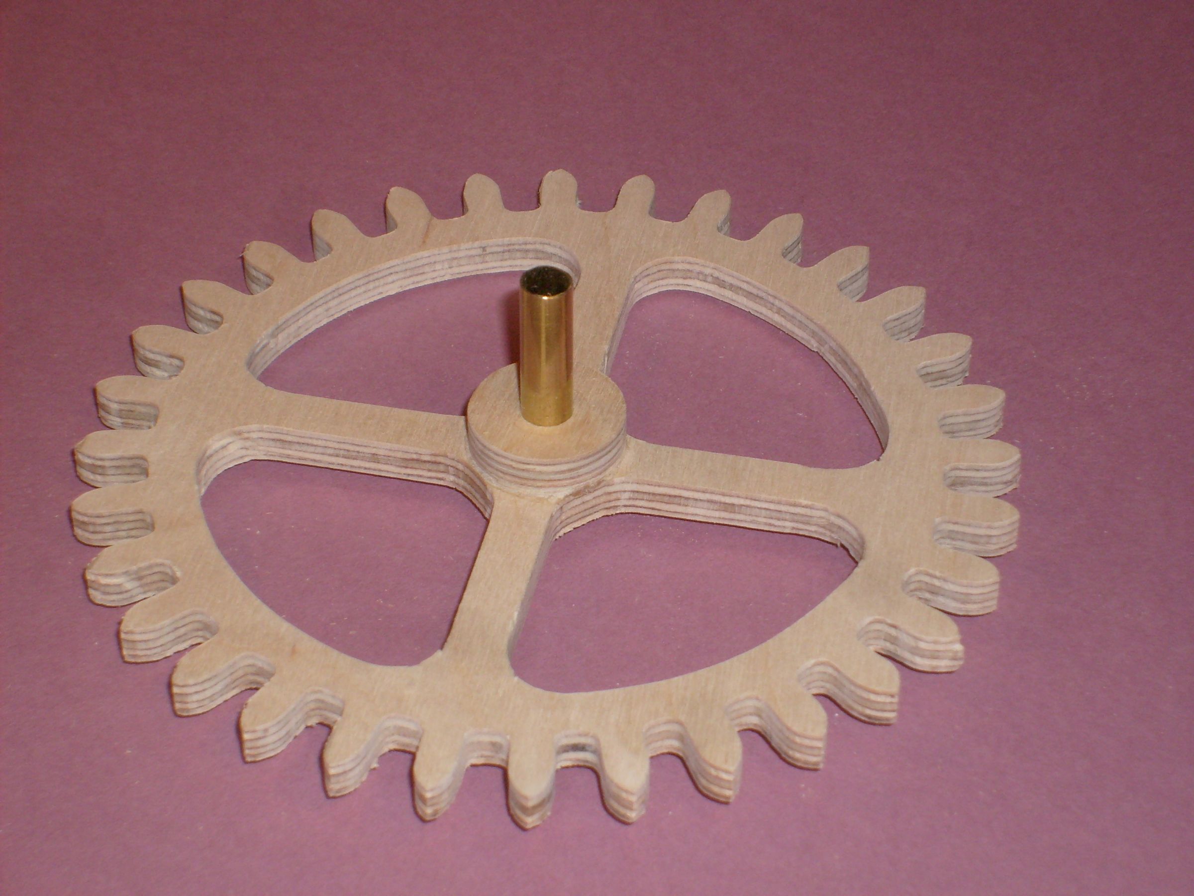 A Wood Gear Clock With a Unique Drive Mechanism : 34 Steps (with ...