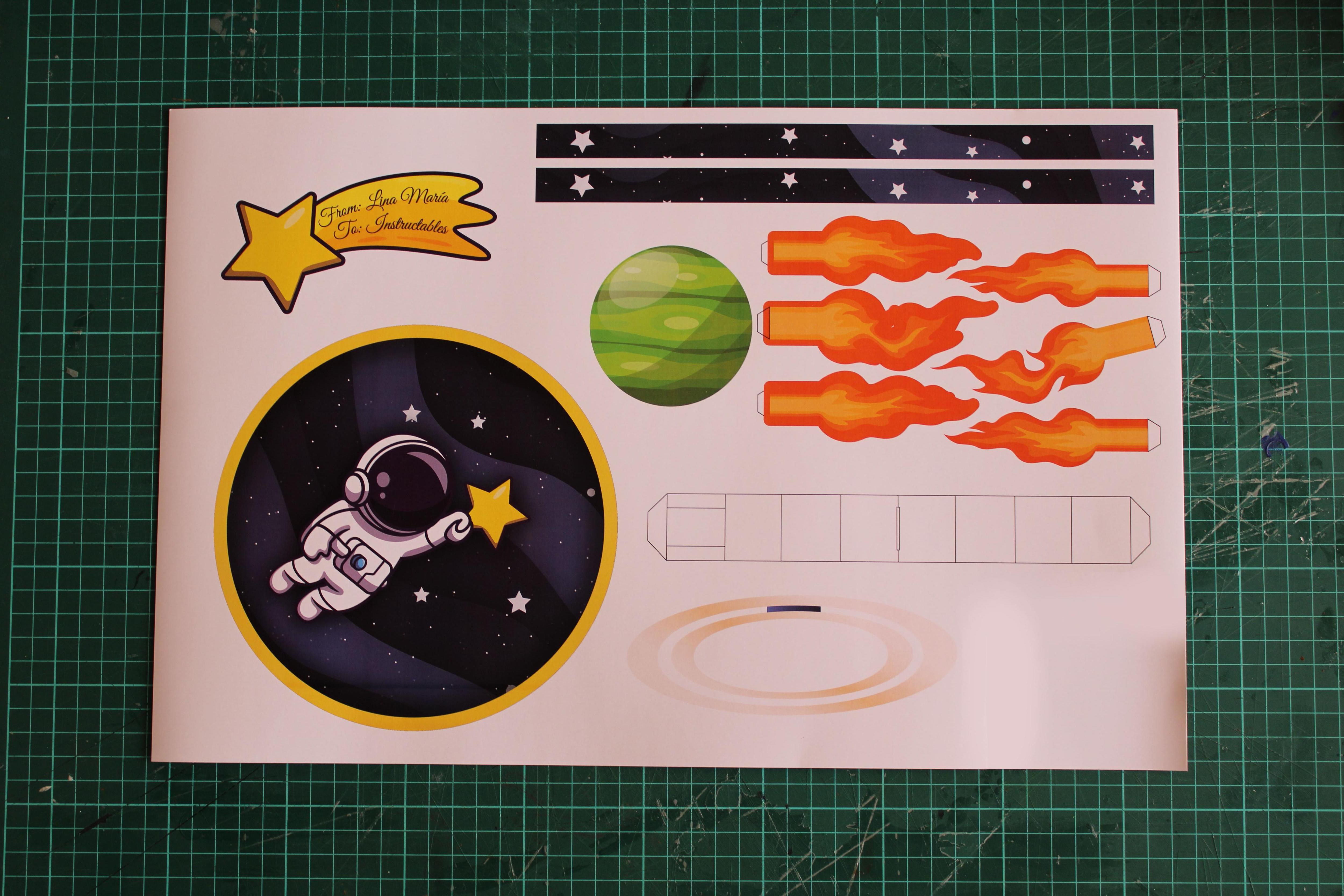 Pop-Up SPACE Card : 22 Steps (with Pictures) - Instructables