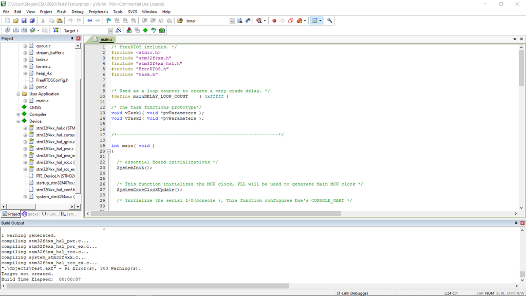 Setting Up Freertos From Scratch On Stm32f407 Discovery Kit 14 Steps Instructables